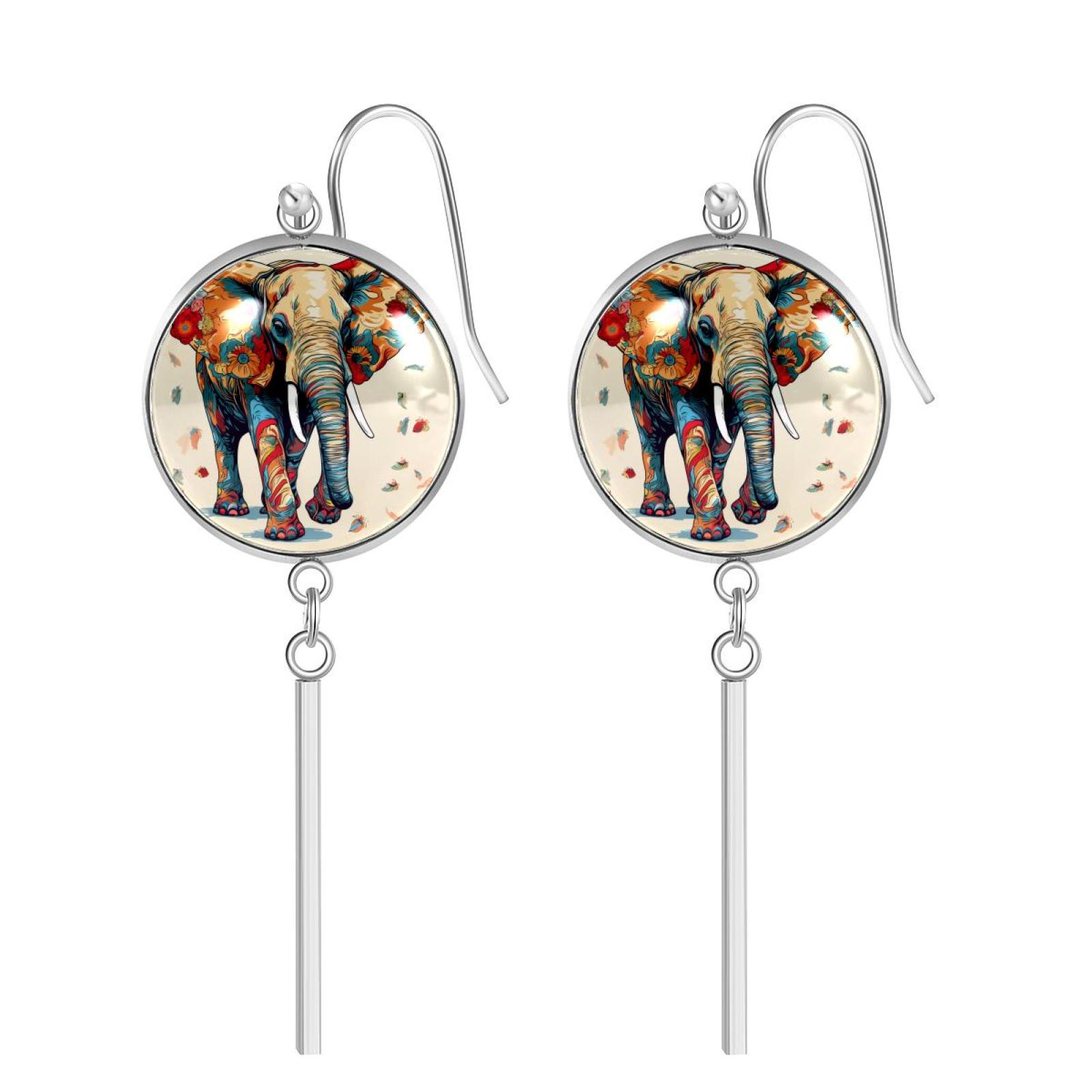 OWNMEMORY Elephant Pattern, Elevate Your Style: Discover Unique Earring ...