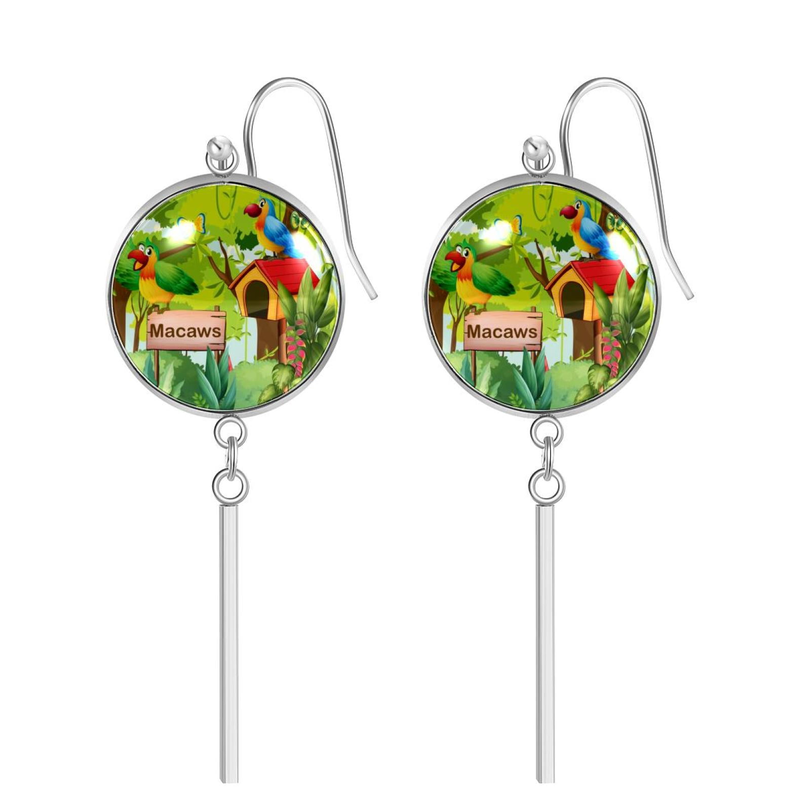 OWNMEMORY Forest with Macaws Signboard Mailbox Pattern, Pattern Elevate ...