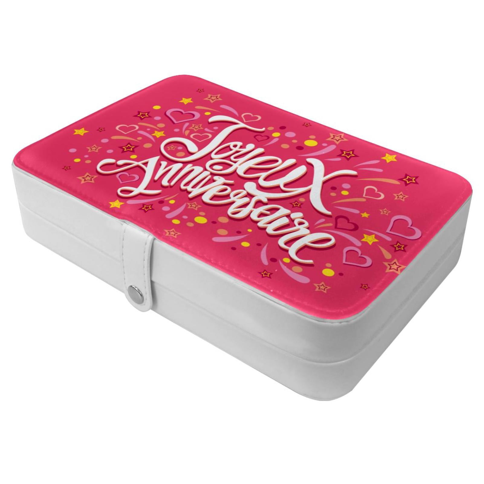 OWNMEMORY Happy Birthday in French Joyeux Anniversaire Pink Pattern ...