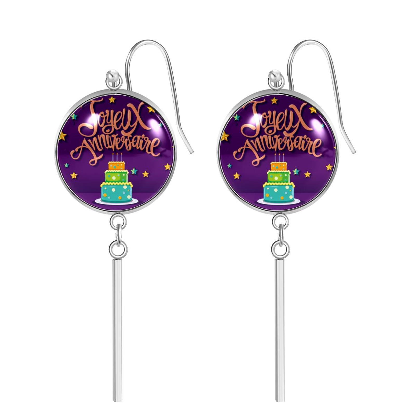 OWNMEMORY Happy Birthday in French Joyeux Anniversaire with Tart Cake ...