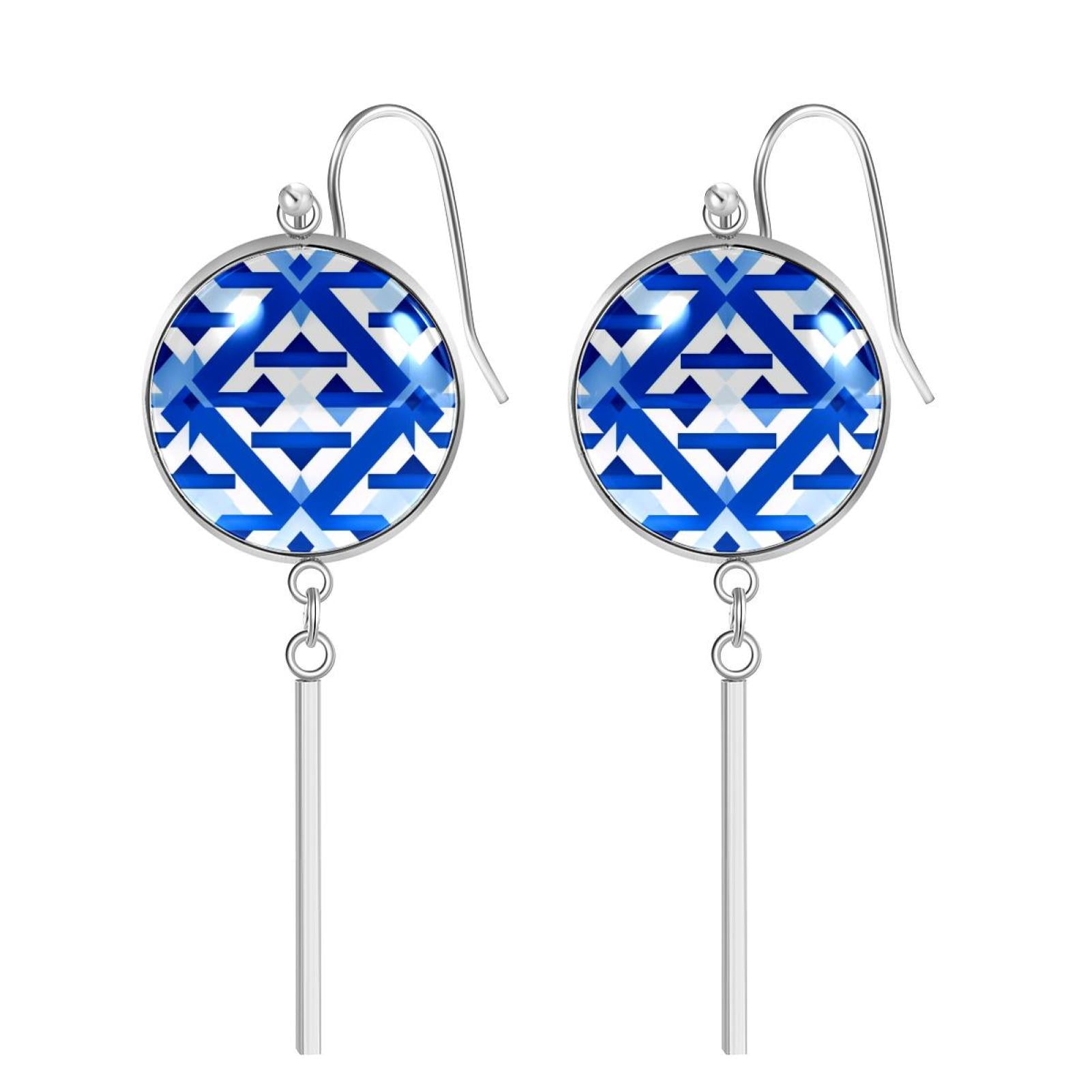 OWNMEMORY Israeli Flag Pattern Elevate Your Style with Decorative ...