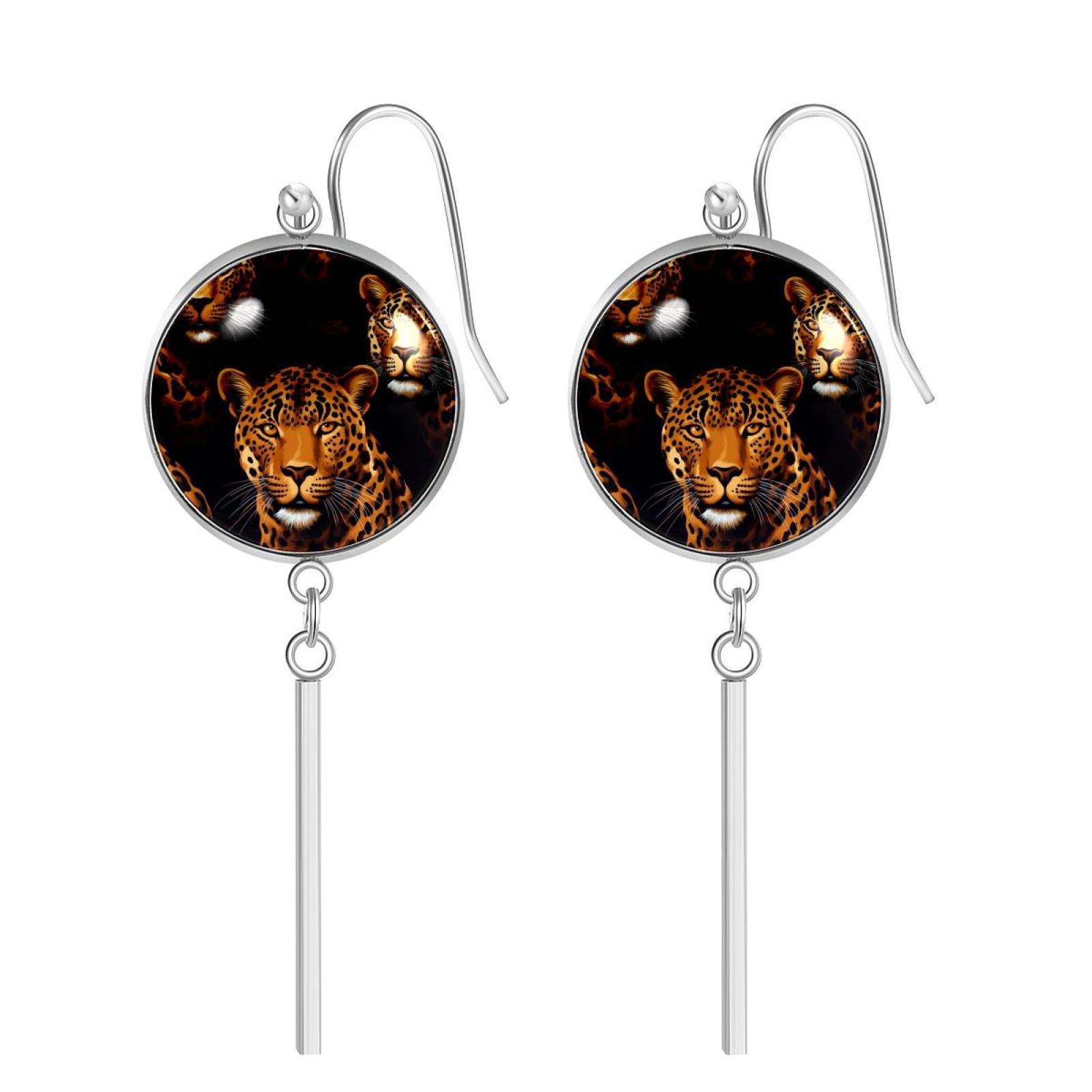 OWNMEMORY Leopard Pattern, Elevate Your Style: Discover Unique Earring ...