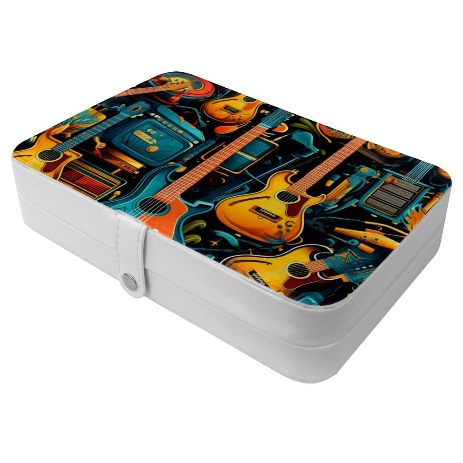 OWNMEMORY Musical Instrument Pattern Portable PU Leather Necklace ...