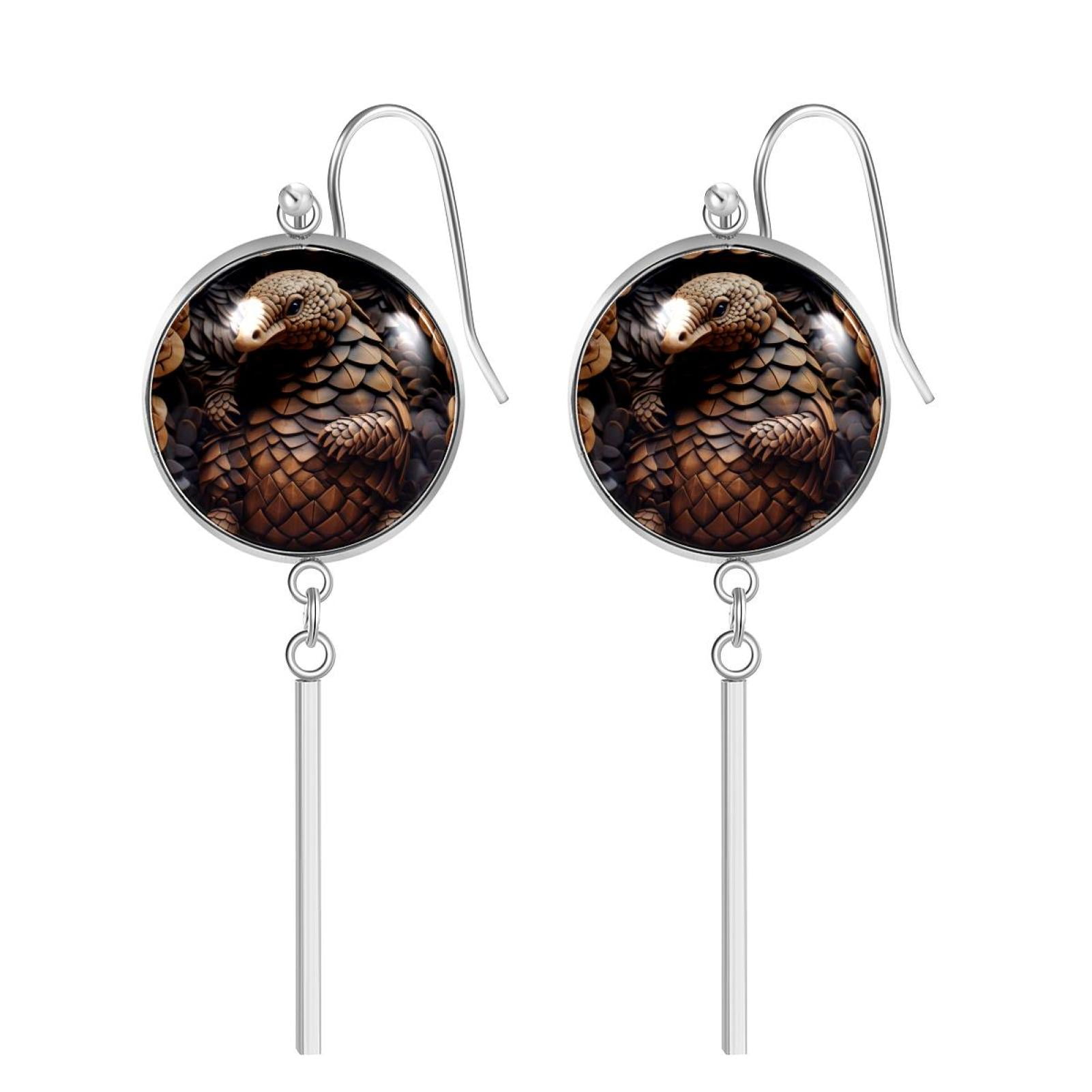 OWNMEMORY Pangolin Pattern, Elevate Your Style: Discover Unique Earring ...