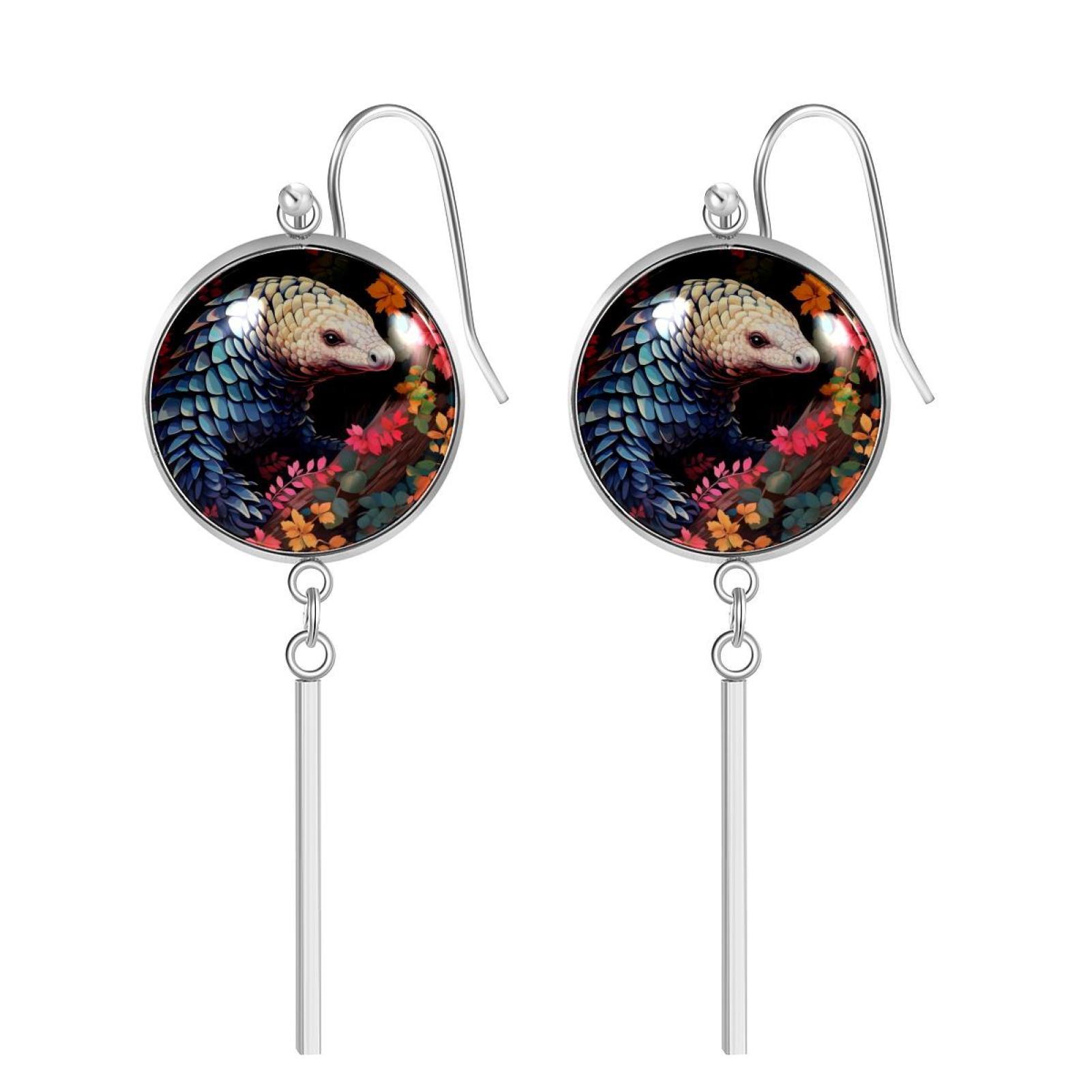 OWNMEMORY Pangolin Pattern Elevate Your Style with Decorative Earring ...