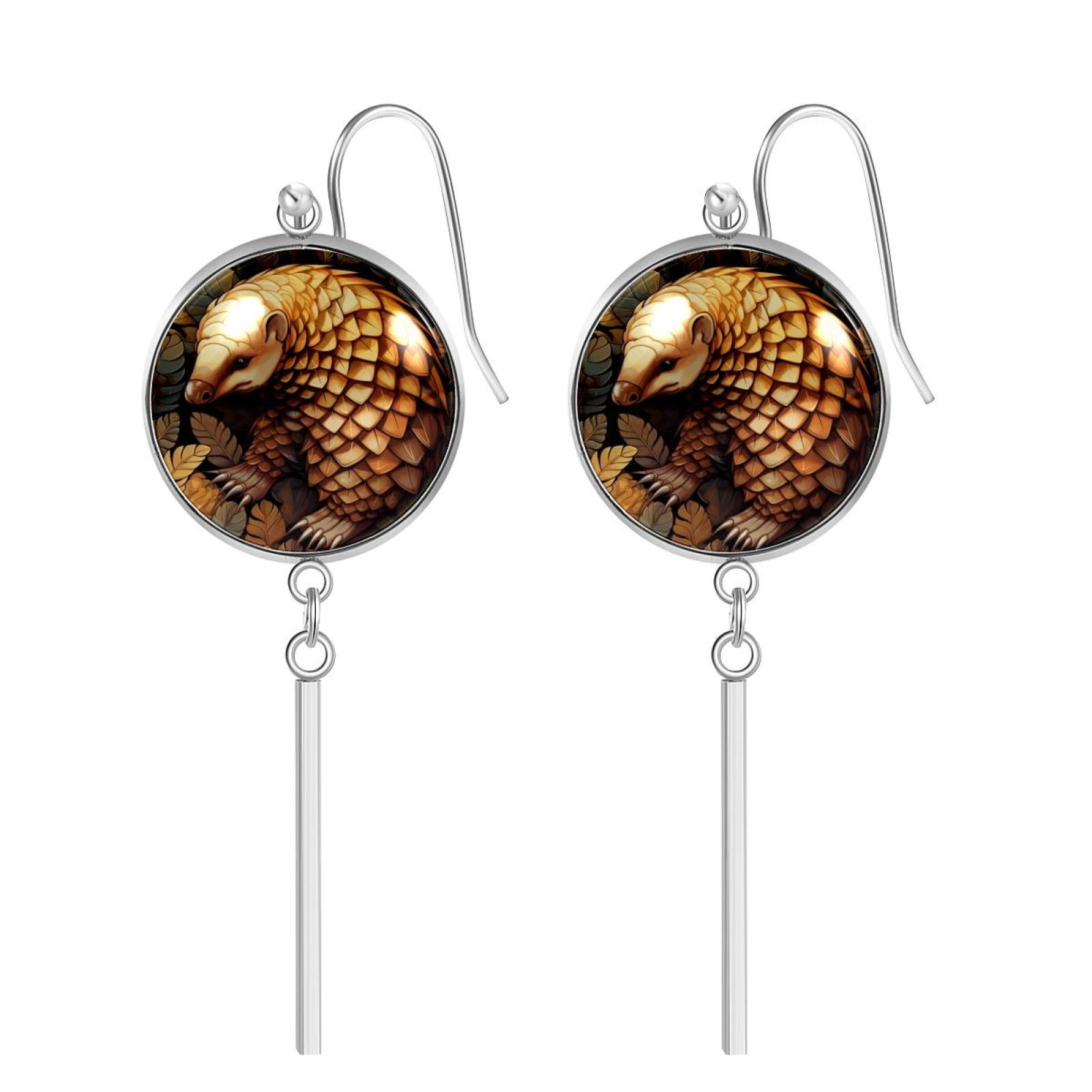 OWNMEMORY Pangolin Pattern Elevate Your Style with Decorative Earring ...