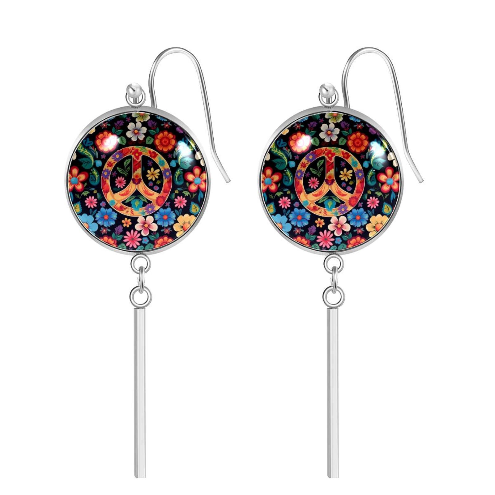 OWNMEMORY Peace Pattern, Elevate Your Style: Discover Unique Earring ...