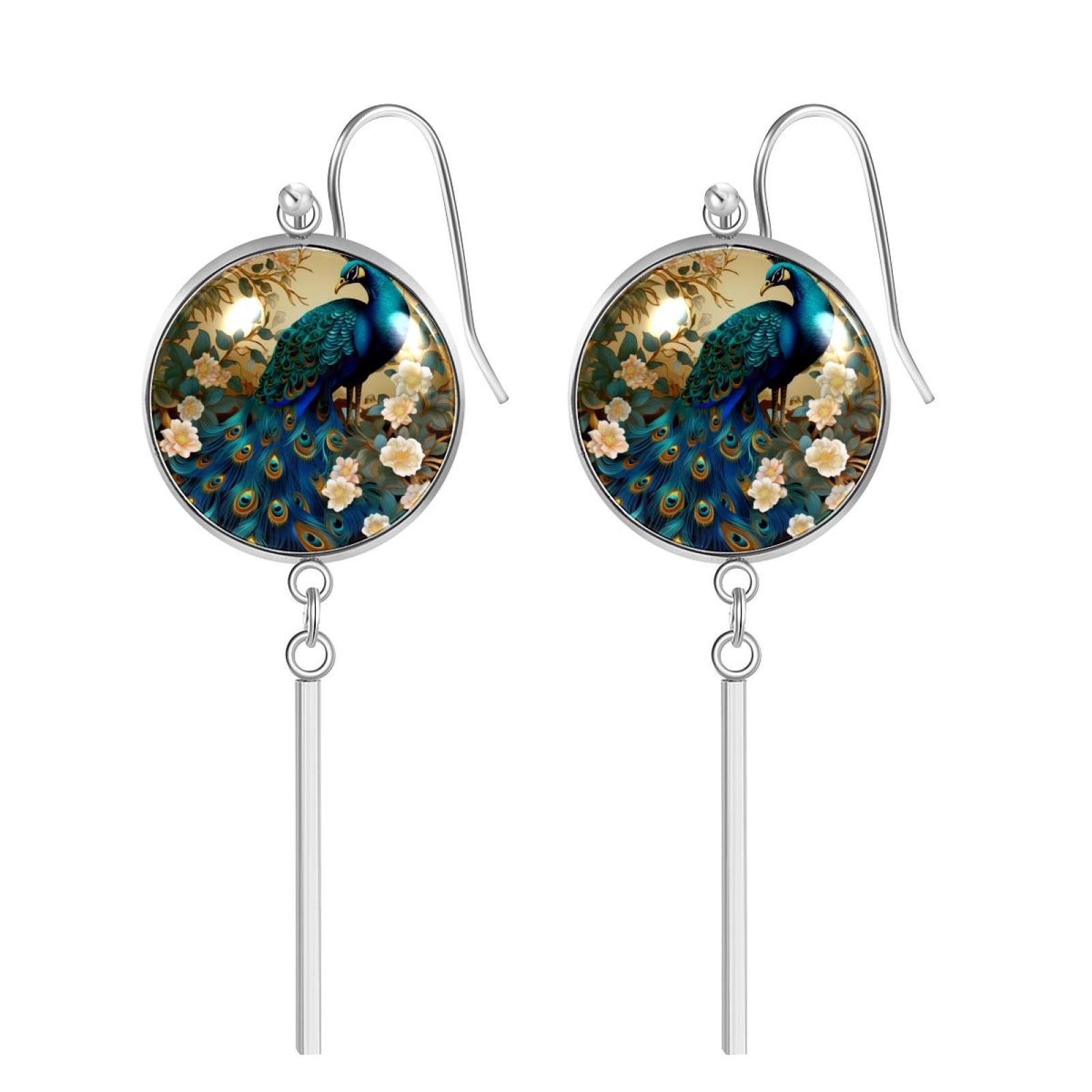 OWNMEMORY Peacock Pattern, Elevate Your Style: Discover Unique Earring ...