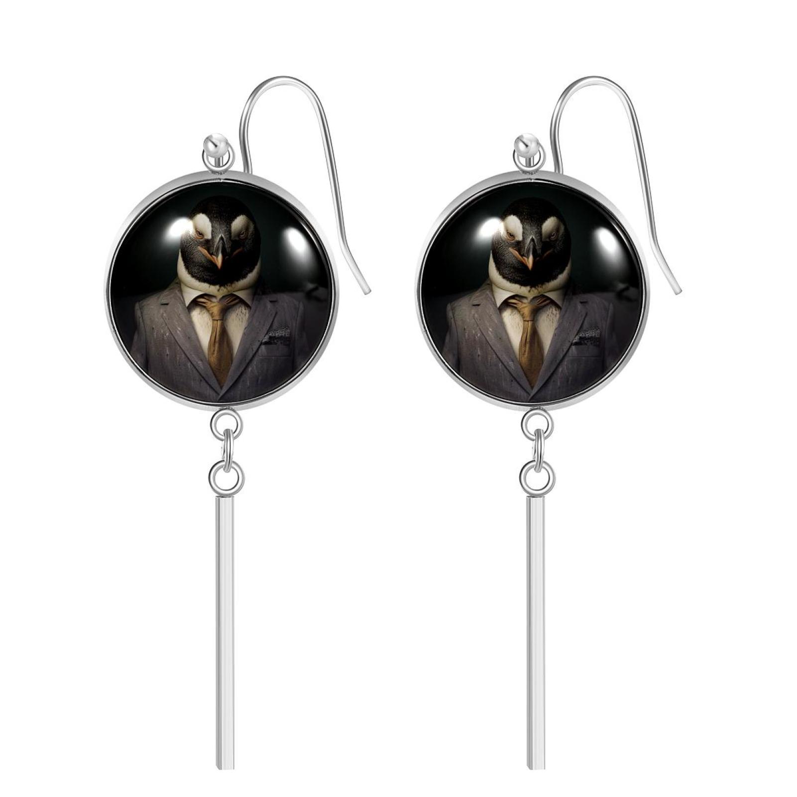 OWNMEMORY Penguin Pattern, Elevate Your Style: Discover Unique Earring ...