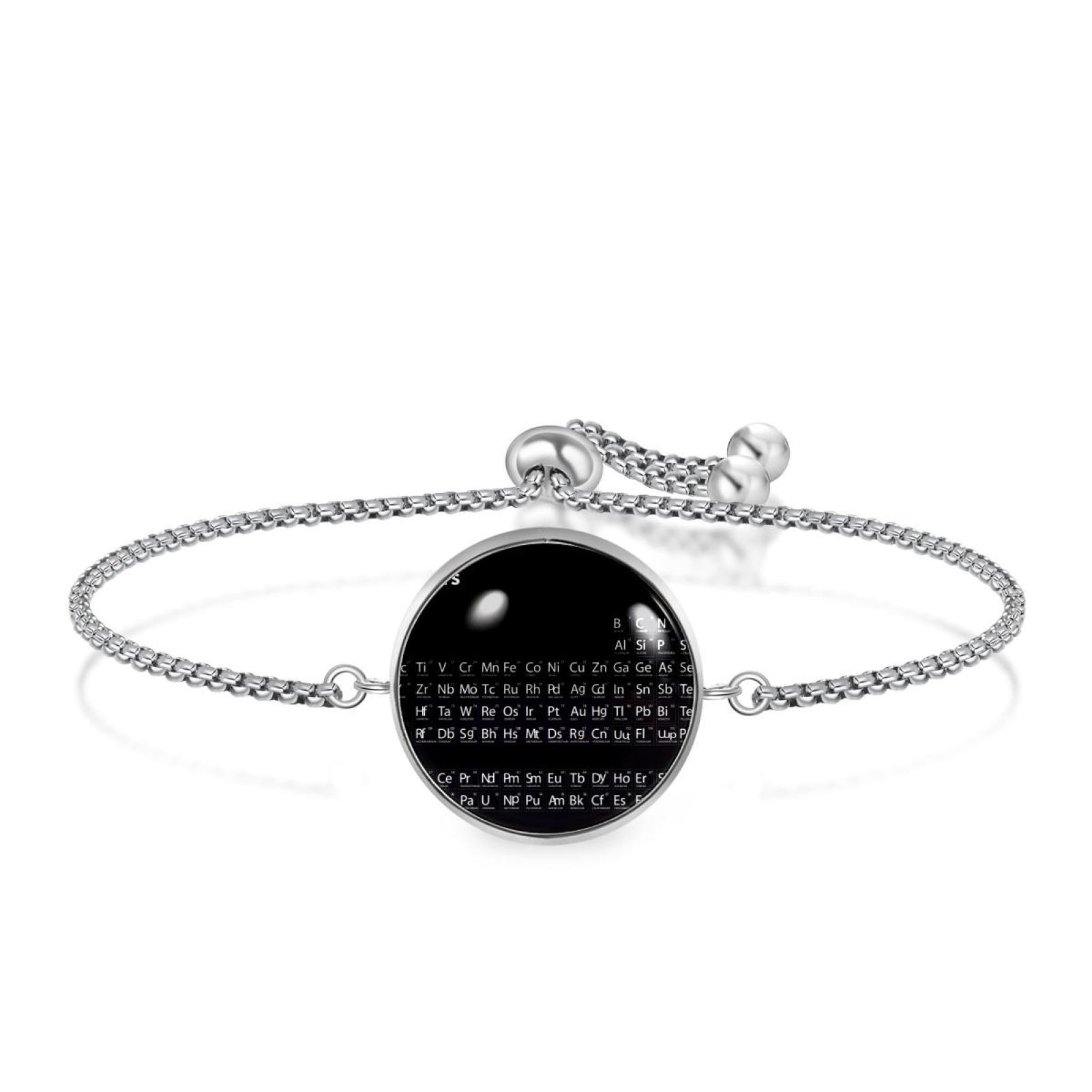 OWNMEMORY Periodic Table of Elements Pattern Adjustable Stainless Steel ...