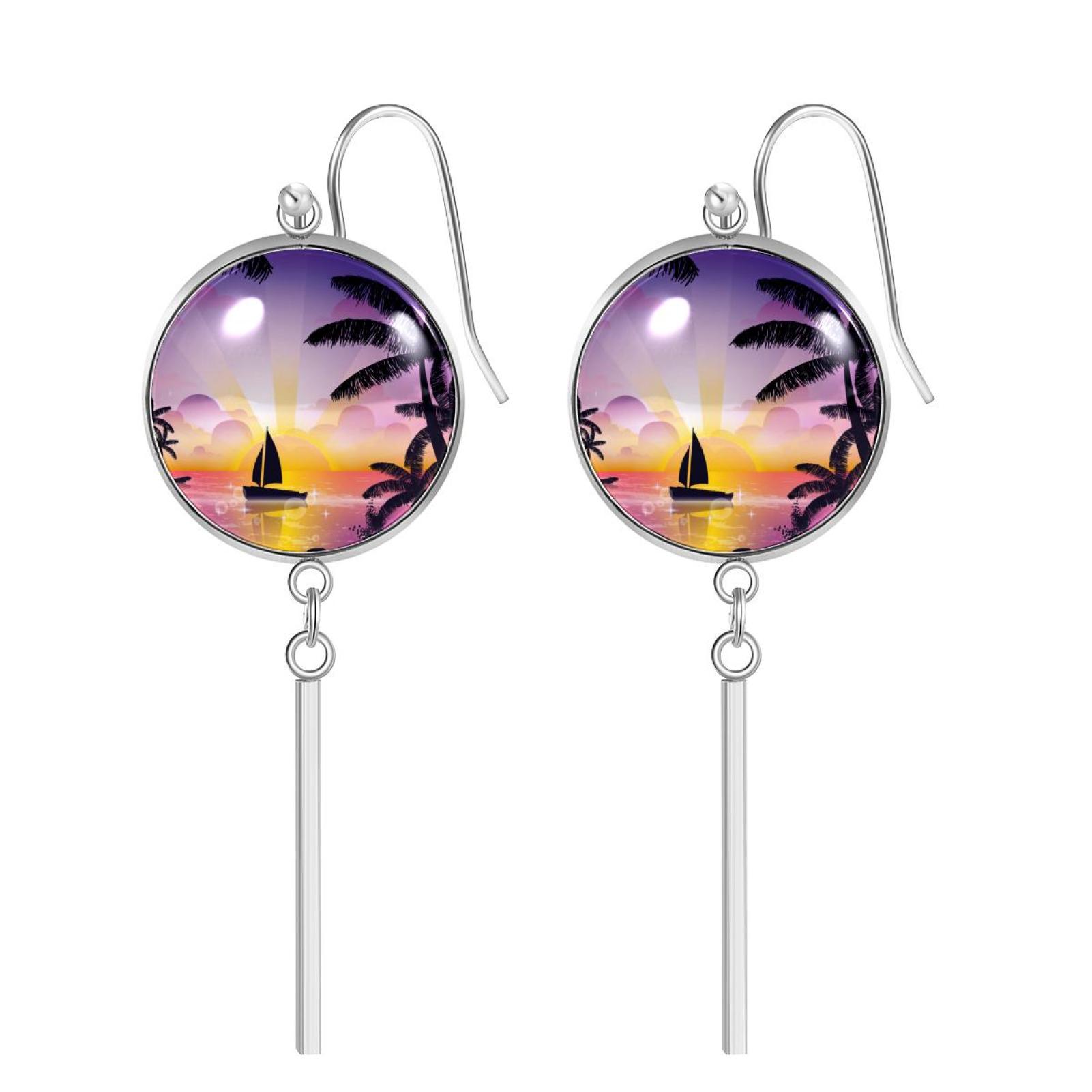 OWNMEMORY Scene of Tropical Playa Pattern, Pattern Elevate Your Style ...