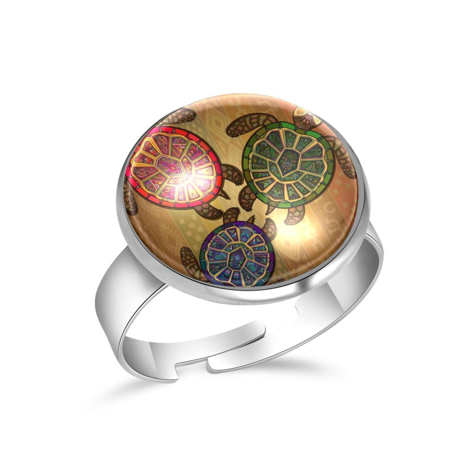 OWNMEMORY Sea Turtles Ethic Style Animals Geometric Vibrant Ocean Theme ...