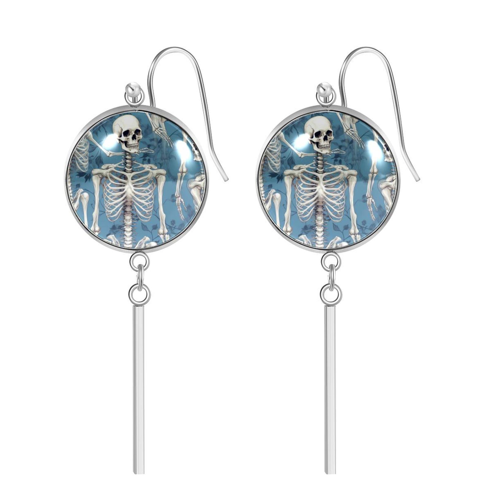OWNMEMORY Skeleton Pattern, Elevate Your Style: Discover Unique Earring ...