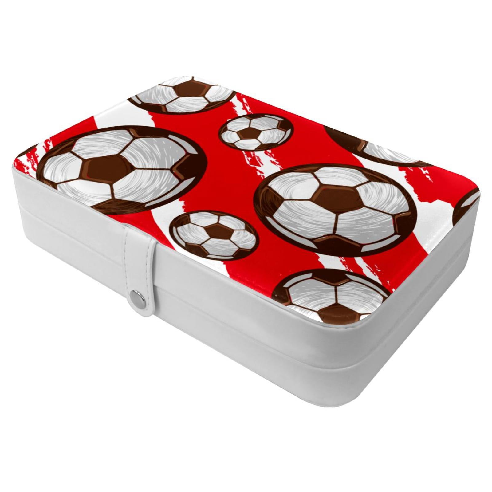 OWNMEMORY Soccer Football Pattern Portable PU Leather Necklace ...