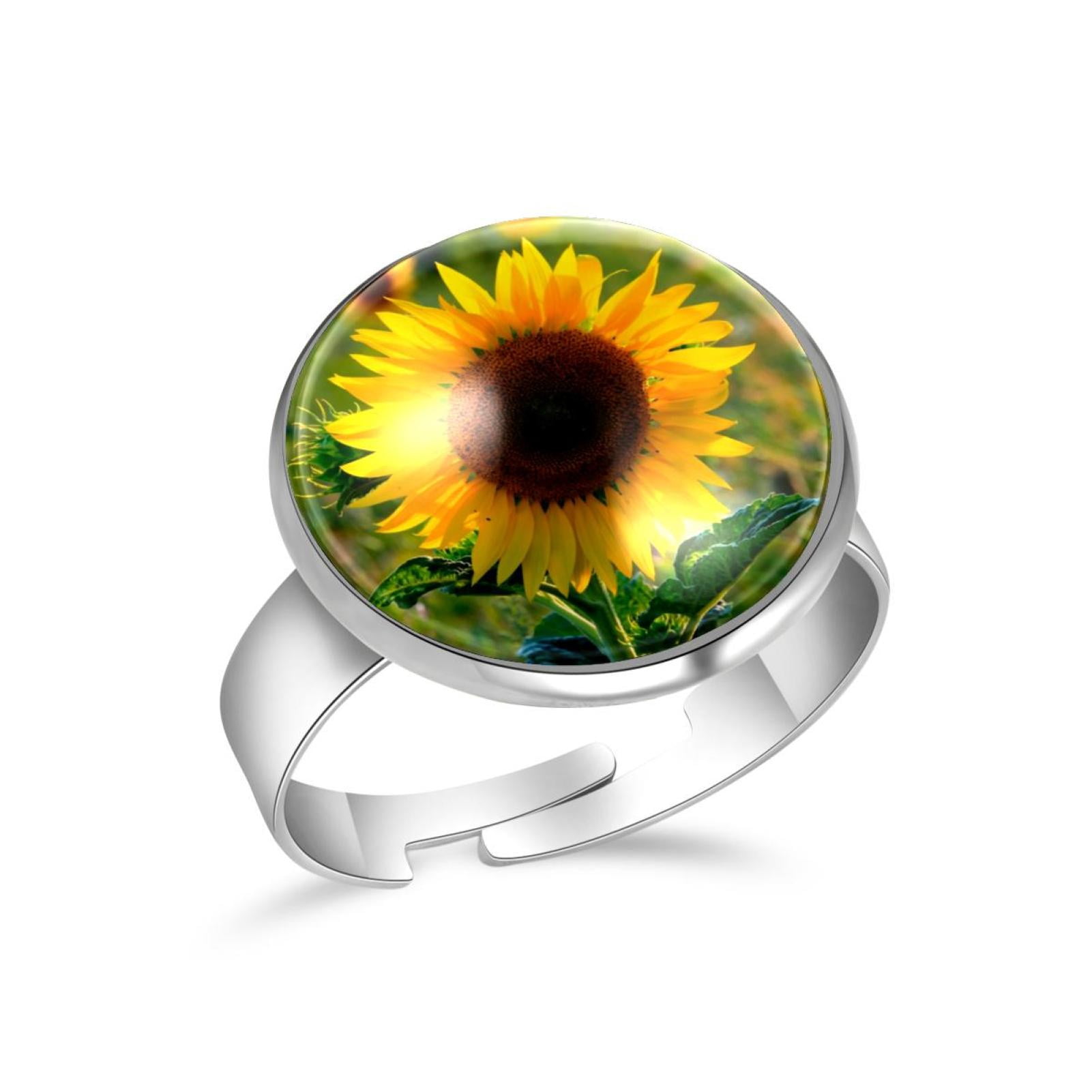 OWNMEMORY Sunflower Flower Summer Yellow Blossom Bloom Pattern ...