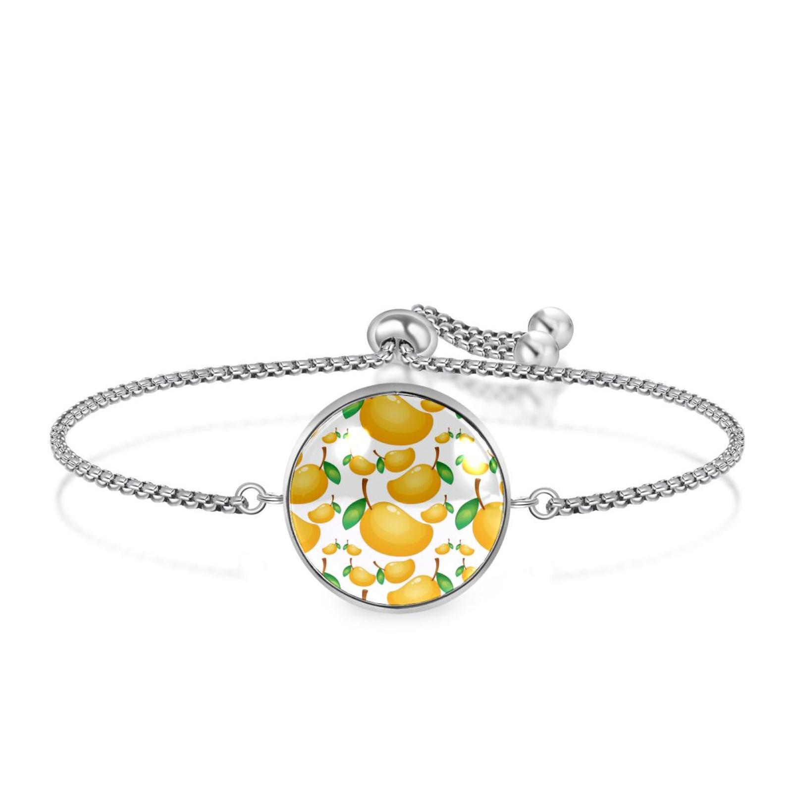 OWNMEMORY Sweet Fresh Mango Tropical Fruit Pattern Stainless Steel ...