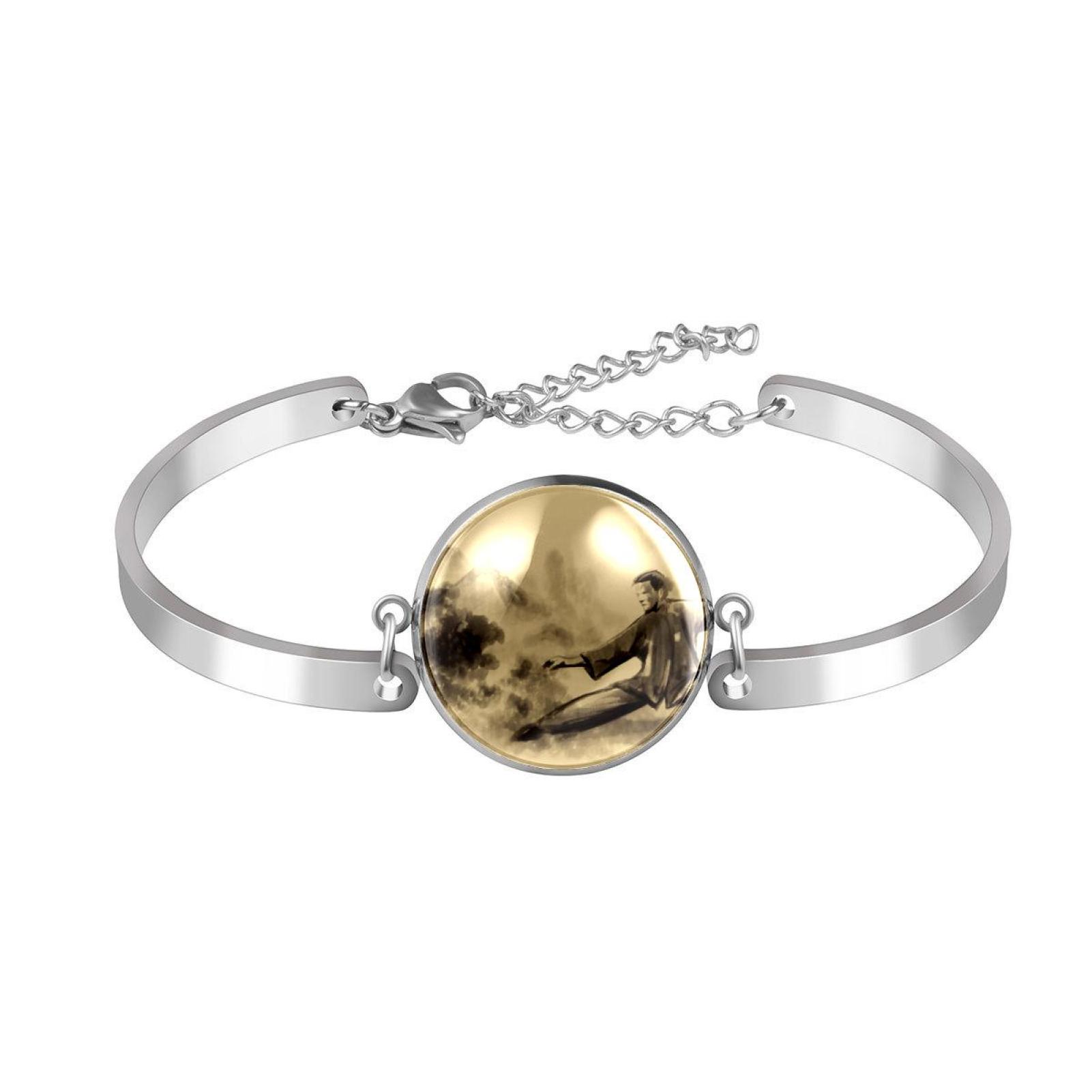 OWNMEMORY Tai Chi Painting Chinese Kongfu Pattern Adjustable Stainless ...