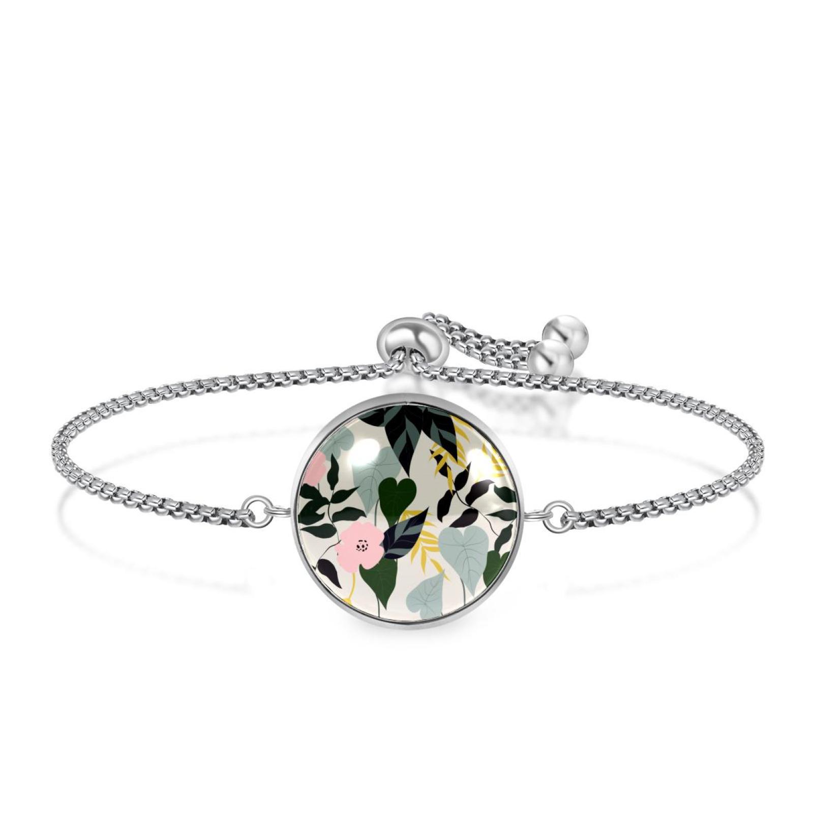 OWNMEMORY Tropical Floral Pattern Premium Stainless Steel Pattern ...