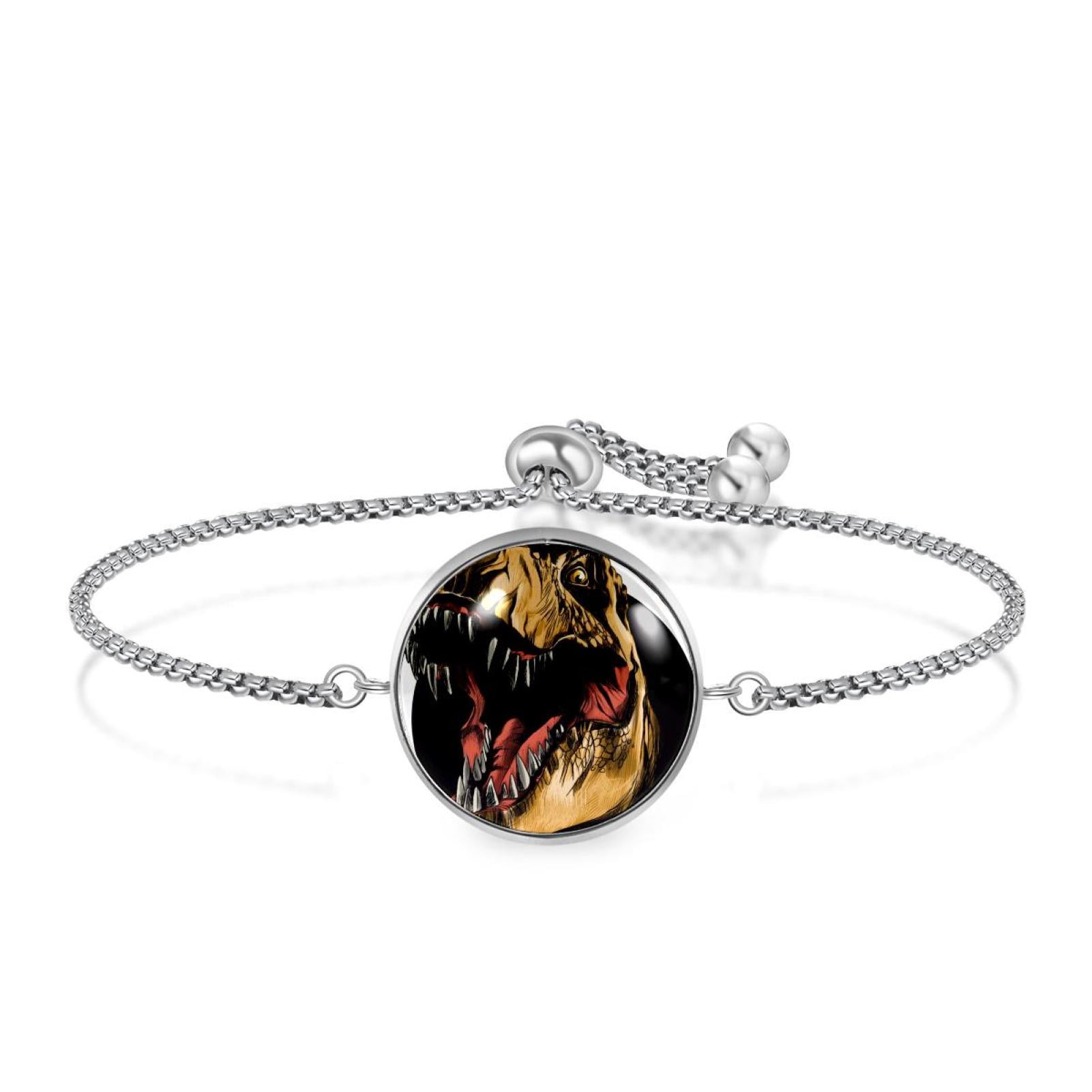 OWNMEMORY Tyrannosaurus Rex Dinosaur Premium Stainless Steel Pattern ...