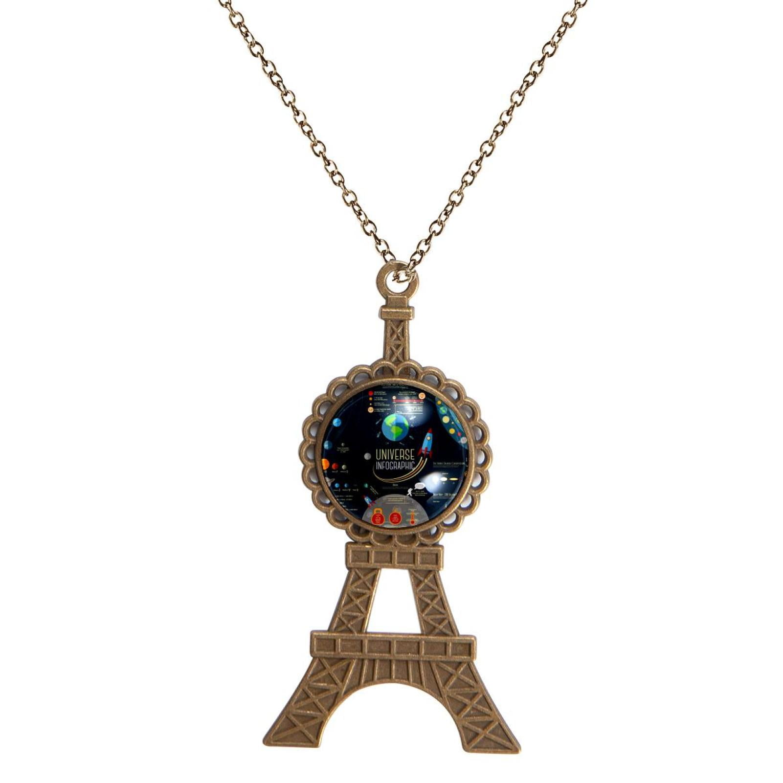 OWNMEMORY Universe Outer Space Planets Pattern Antique Bronze Eiffel ...