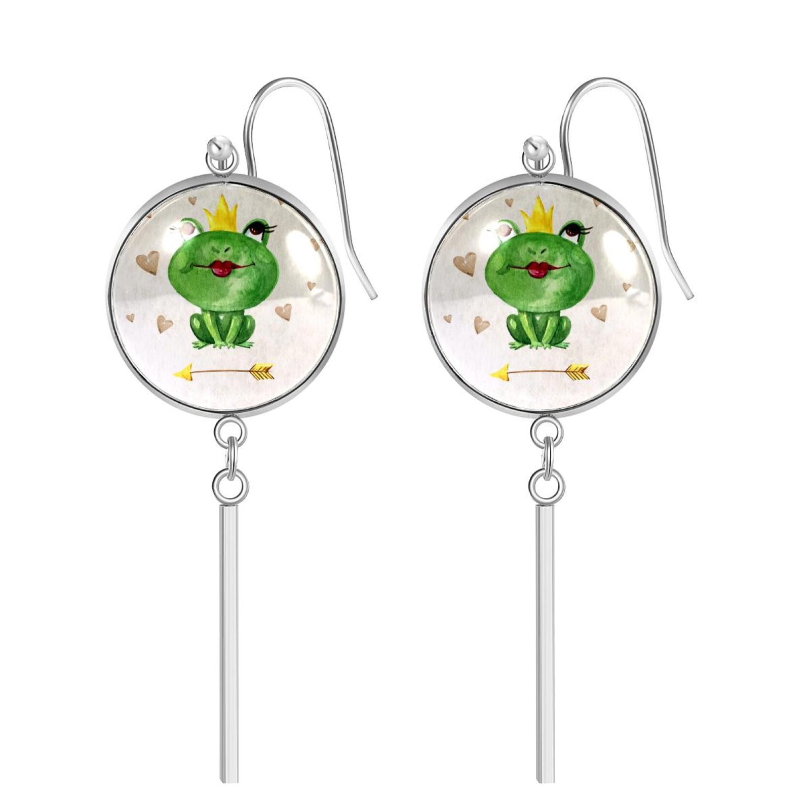OWNMEMORY Watercolor Cute Frog Pattern, Pattern Elevate Your Style ...