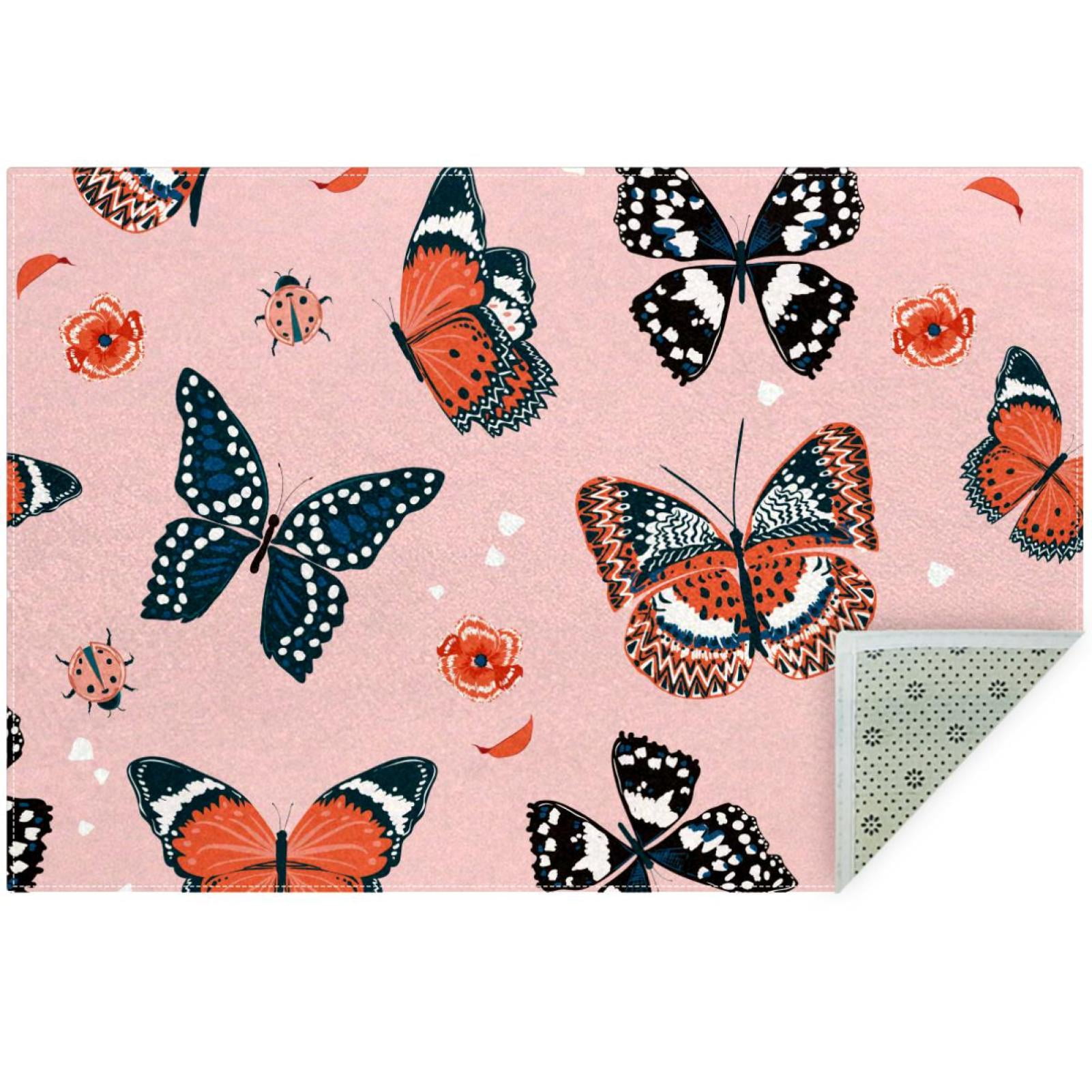 OWNNI Home Decor Butterflies Ladybugs Flying Sweety Pattern Modern ...