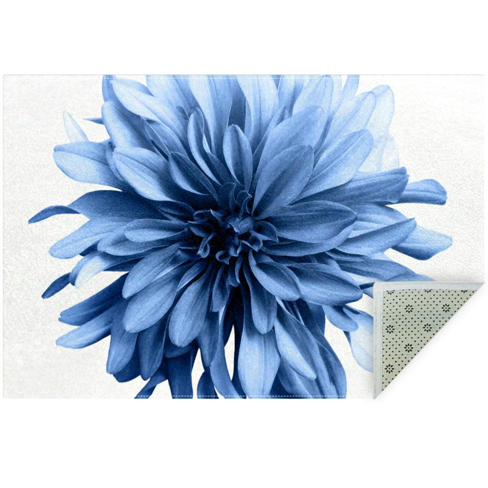 OWNNI Home Decor Flower Pattern Modern Polyester Office Rug - Anti ...