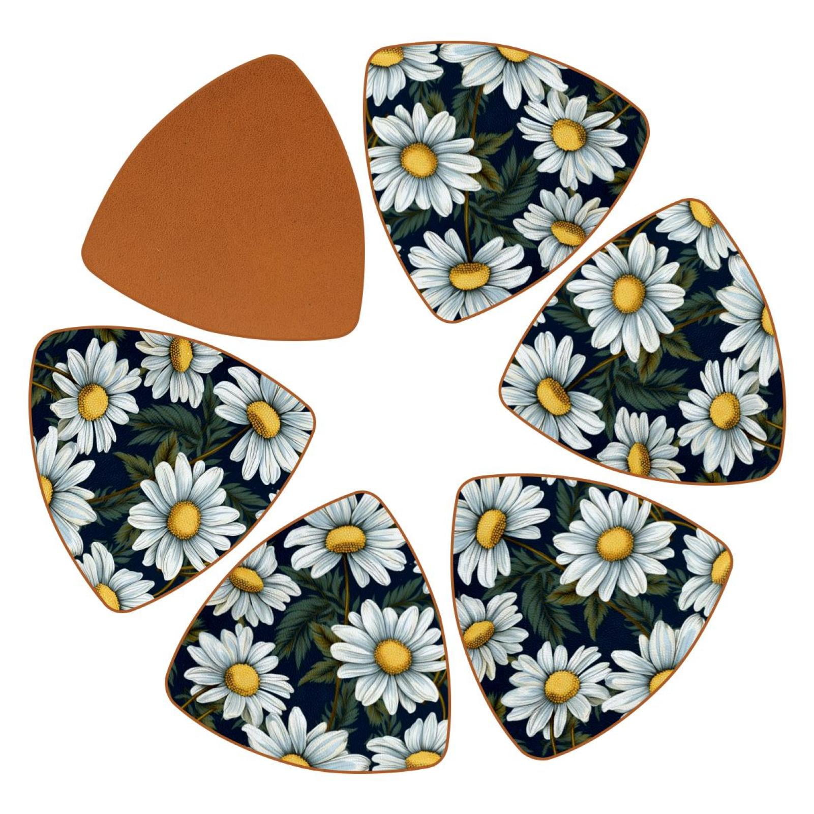OWNNI Home Decor Little Daisy Pattern Coaster 6-Pack - Protect Your ...