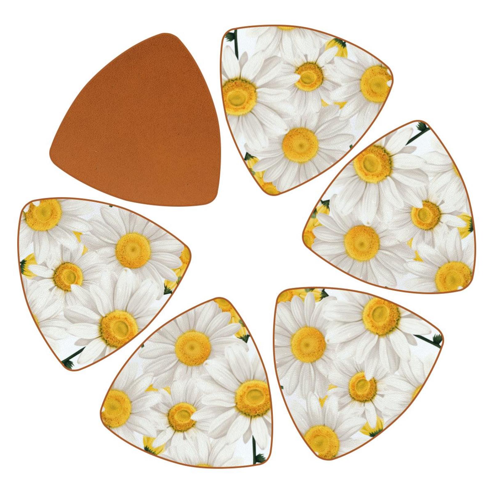 OWNNI Home Decor Little Daisy Pattern Coaster 6-Pack - Protect Your ...