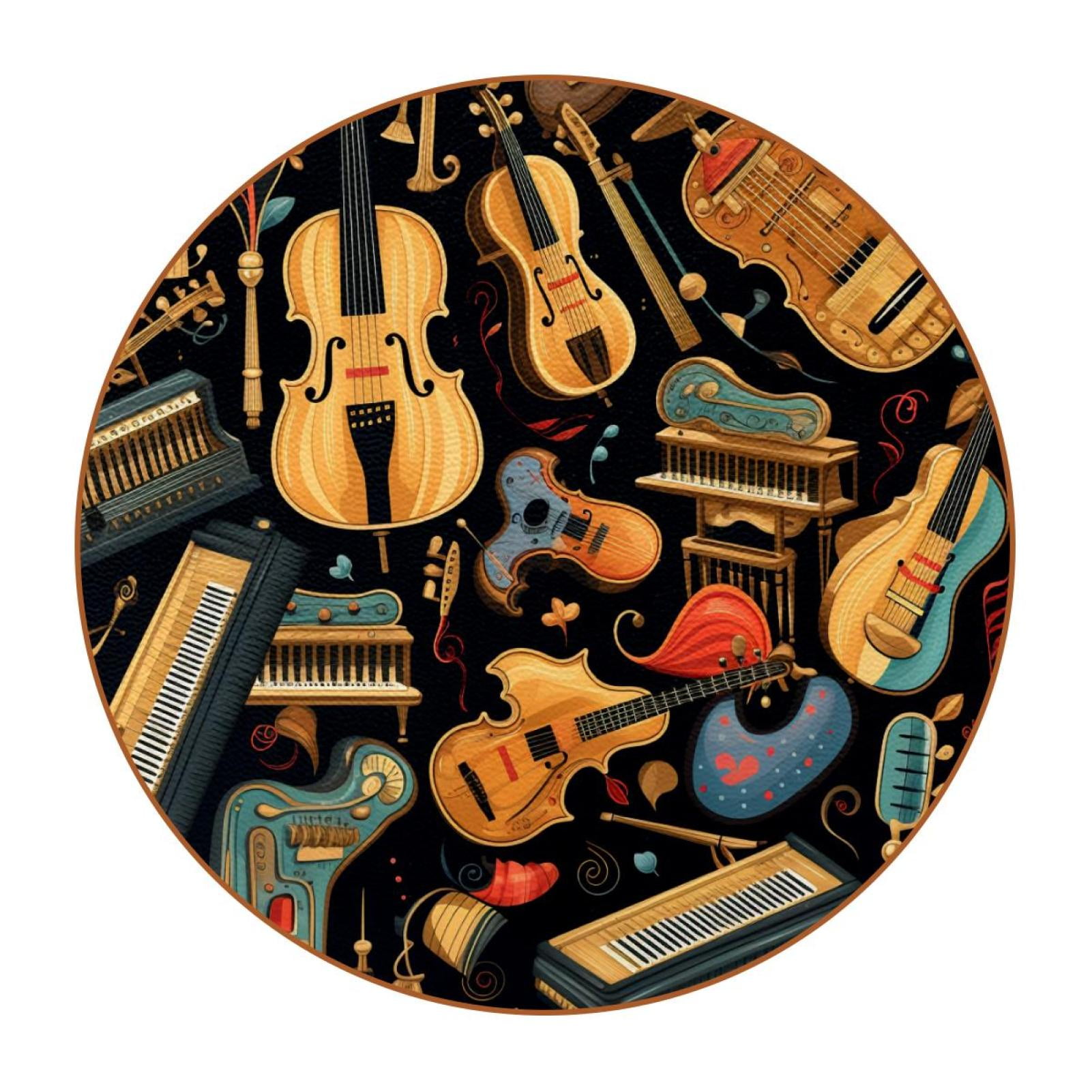 OWNNI Musical Instrument Pattern Table Coaster 6-Pack - the Ultimate ...