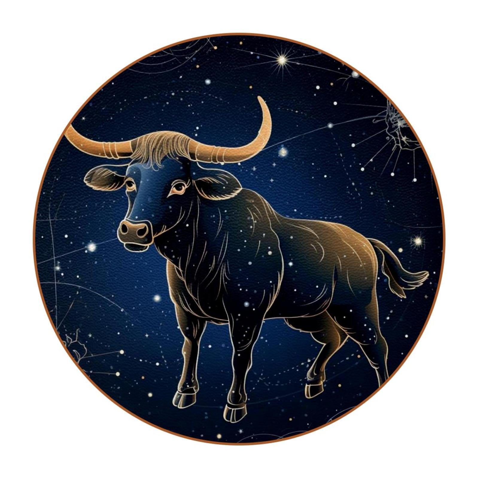 OWNNI Taurus Constellation Pattern Table Coaster 6-Pack - the Ultimate Solution for Slippery ...