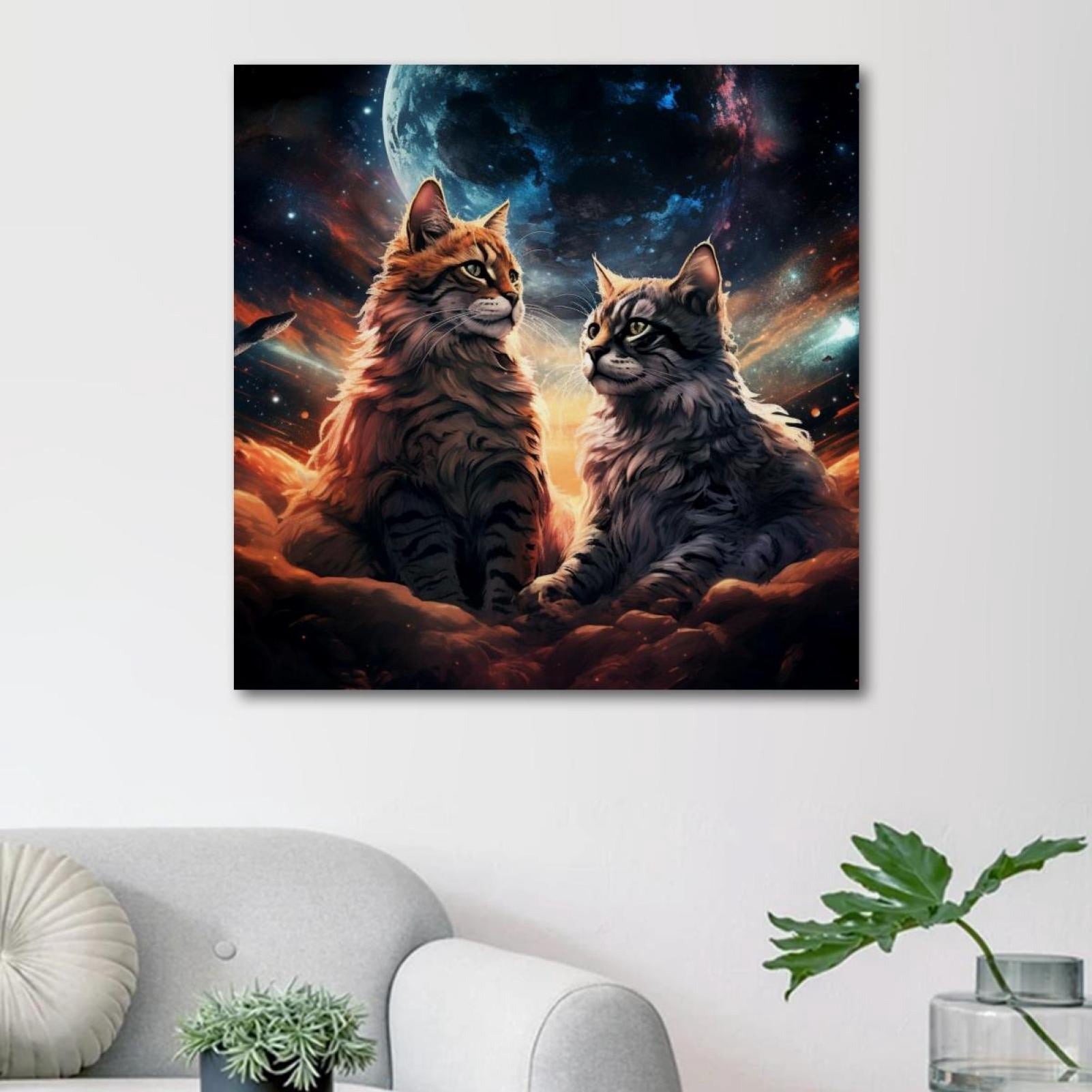 OWNSERIES Animals under the Stars Pattern Canvas Wall Art Paintings for ...