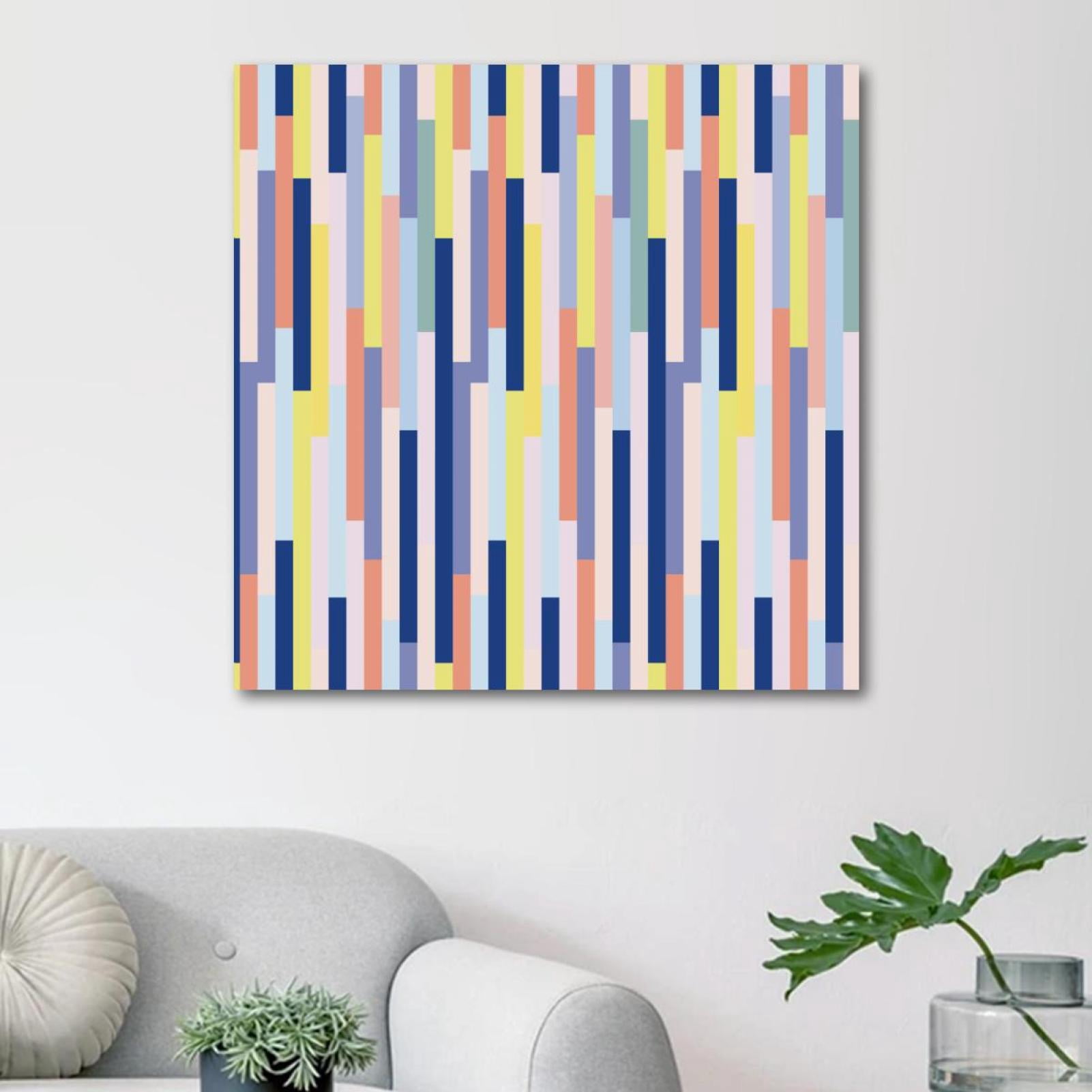OWNSERIES Beautiful Bar Pattern Canvas Wall Art Paintings for Living ...