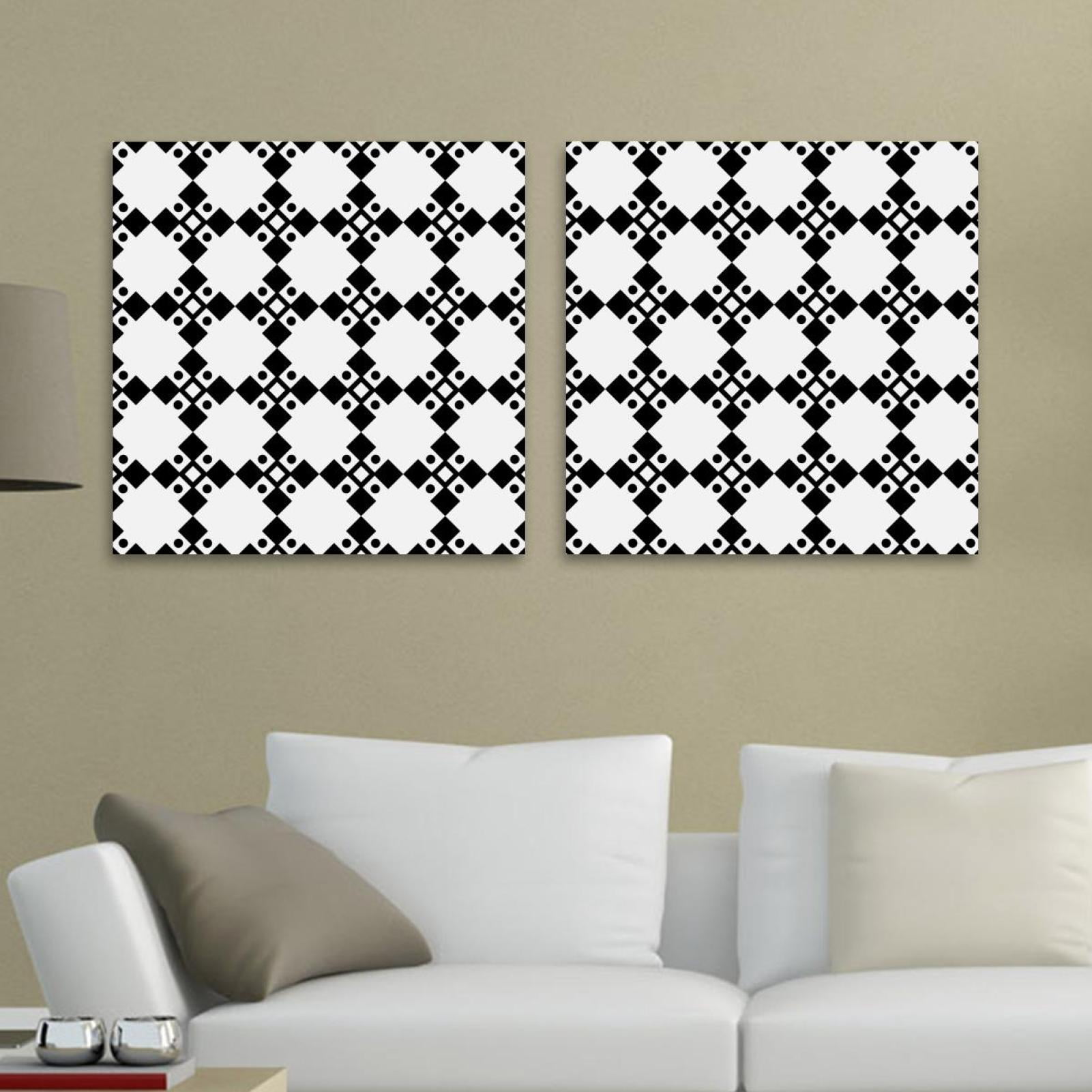 OWNSERIES Black and White Repeating Geometric Square Patternjpg Pattern ...