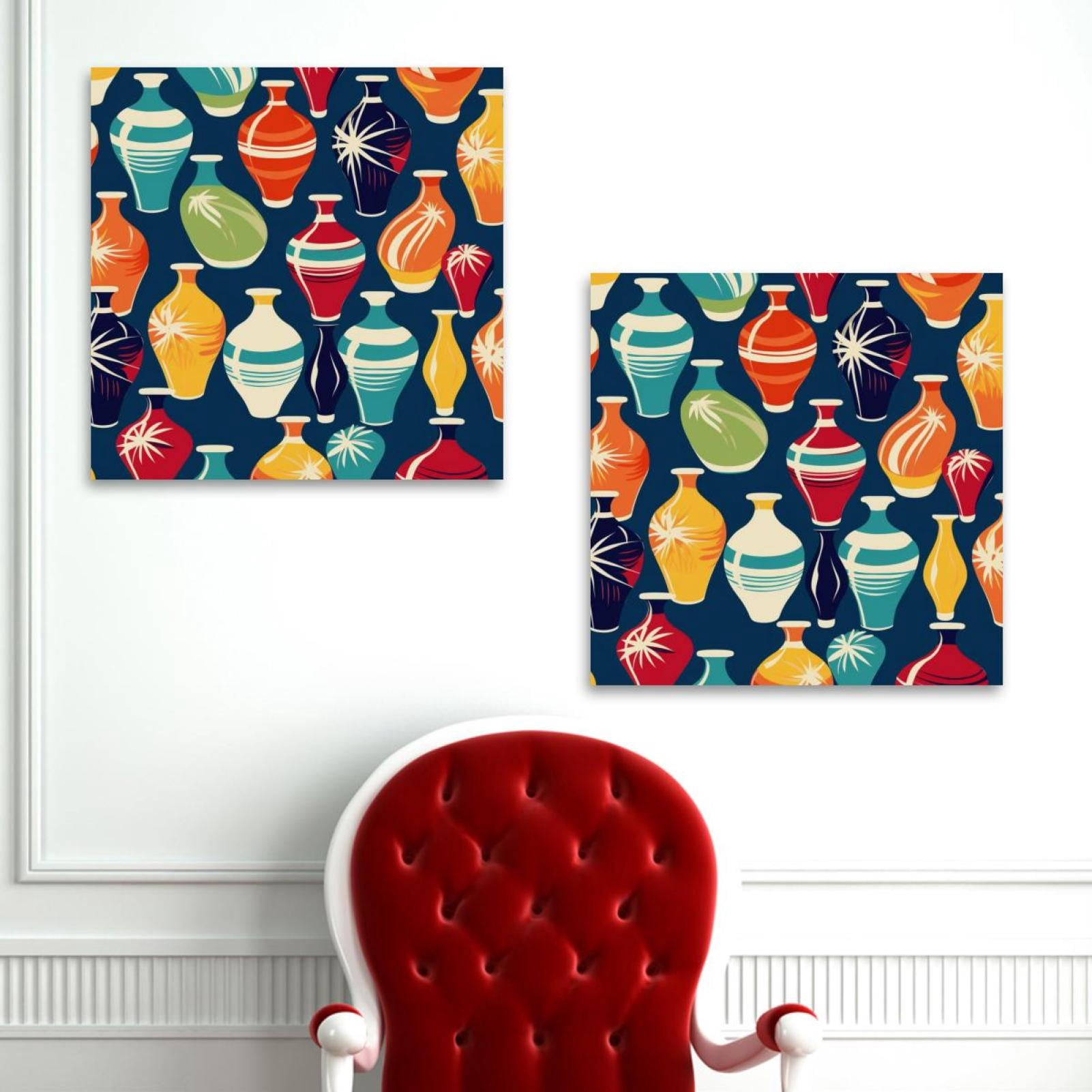 OWNSERIES Bowling Pattern 2PC Canvas Wall Art Paintings for Living Room ...