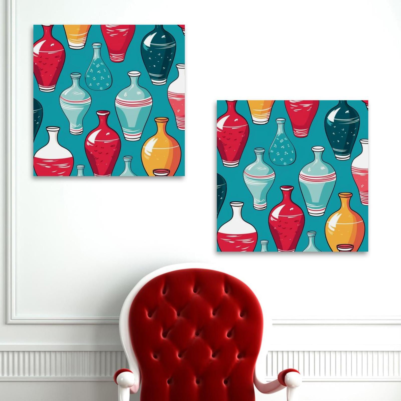 OWNSERIES Bowling Pattern 2PC Canvas Wall Art Paintings for Living Room ...