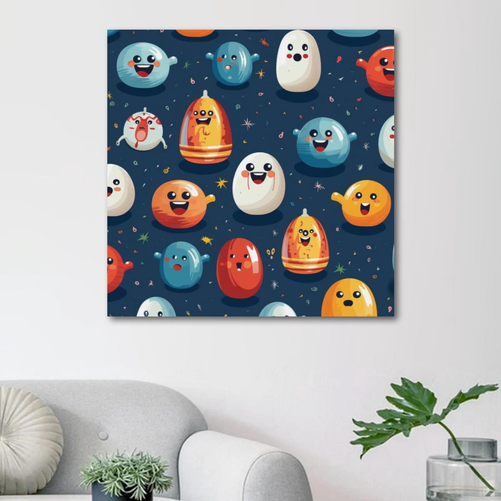 OWNSERIES Bowling Pattern Canvas Wall Art Paintings for Living Room ...