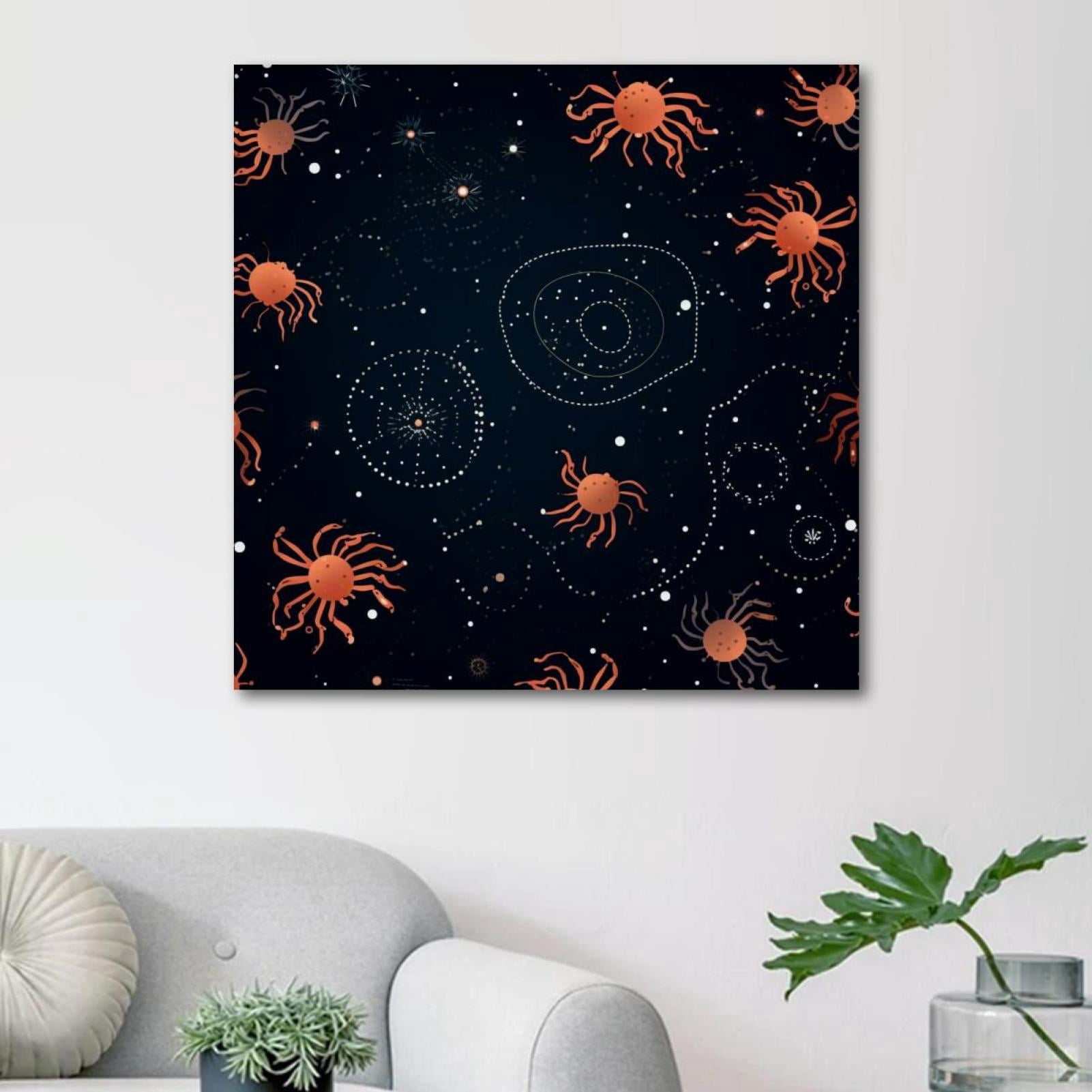 OWNSERIES Cancer Constellation Pattern Canvas Wall Art Paintings for ...