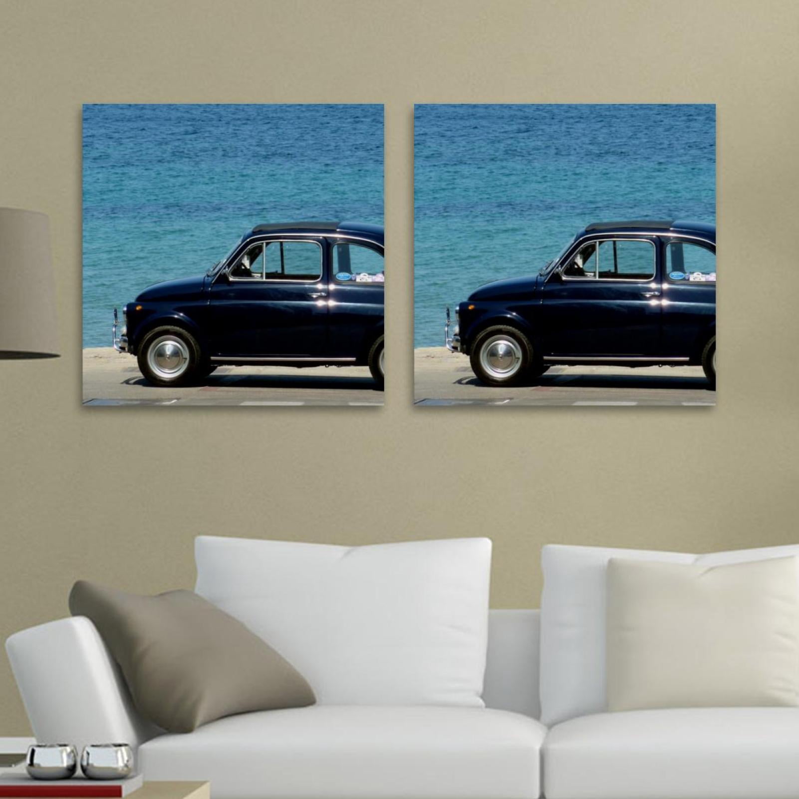 OWNSERIES Car Pattern 2PC Canvas Wall Art Paintings for Living Room ...