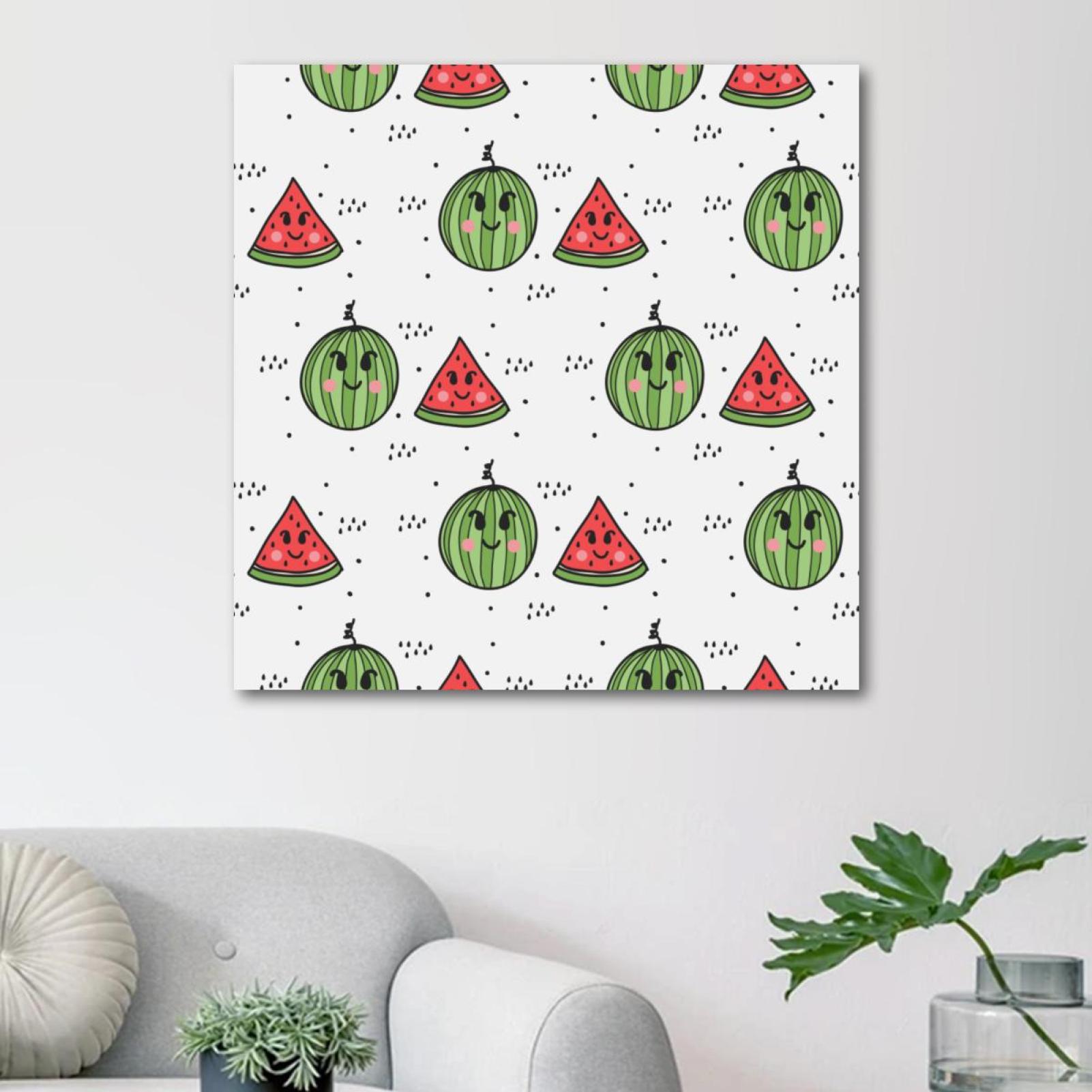 OWNSERIES Cartoon Watermelon Pattern Canvas Wall Art Paintings for ...