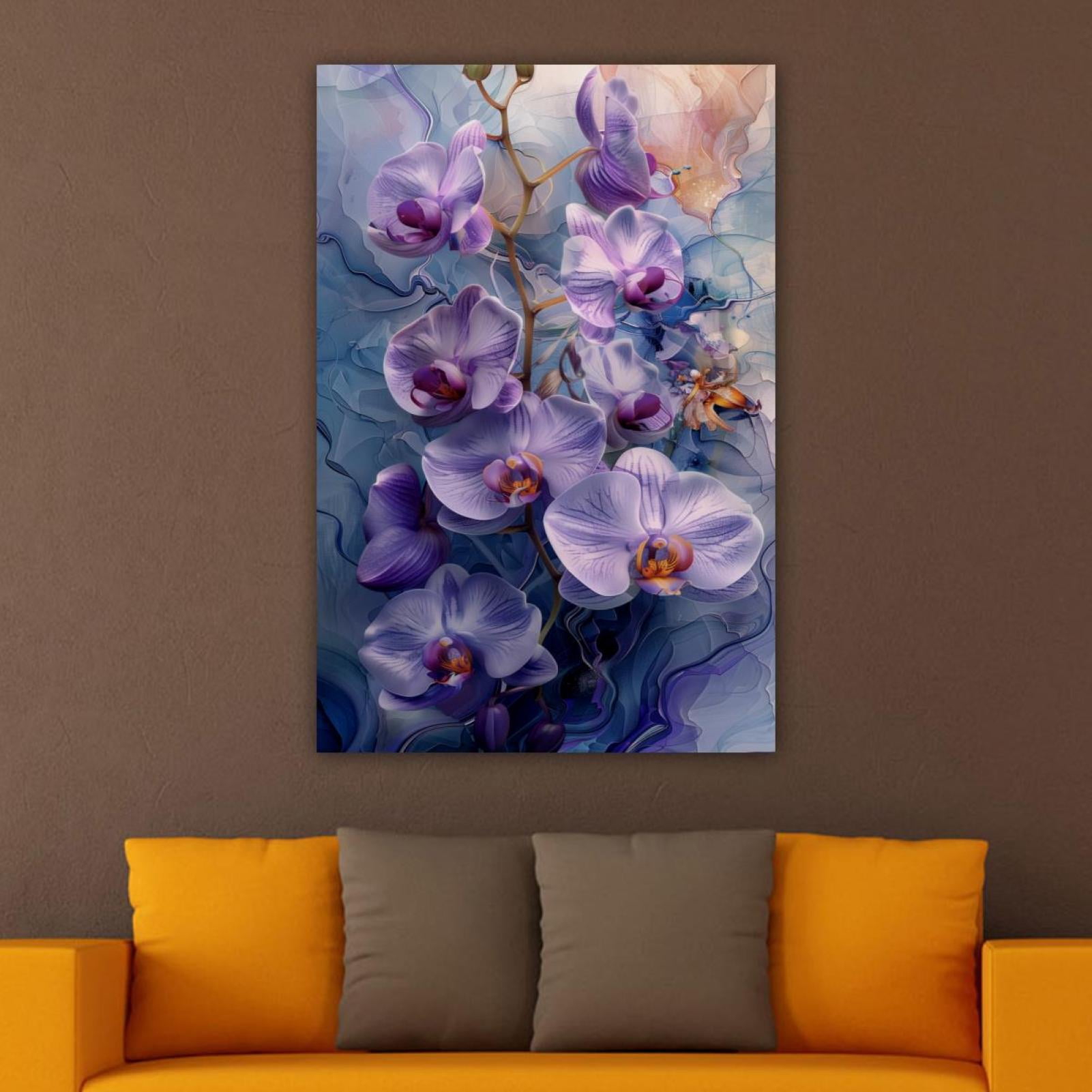 OWNSERIES Clivia Pattern Canvas Wall Art Paintings for Living Room ...