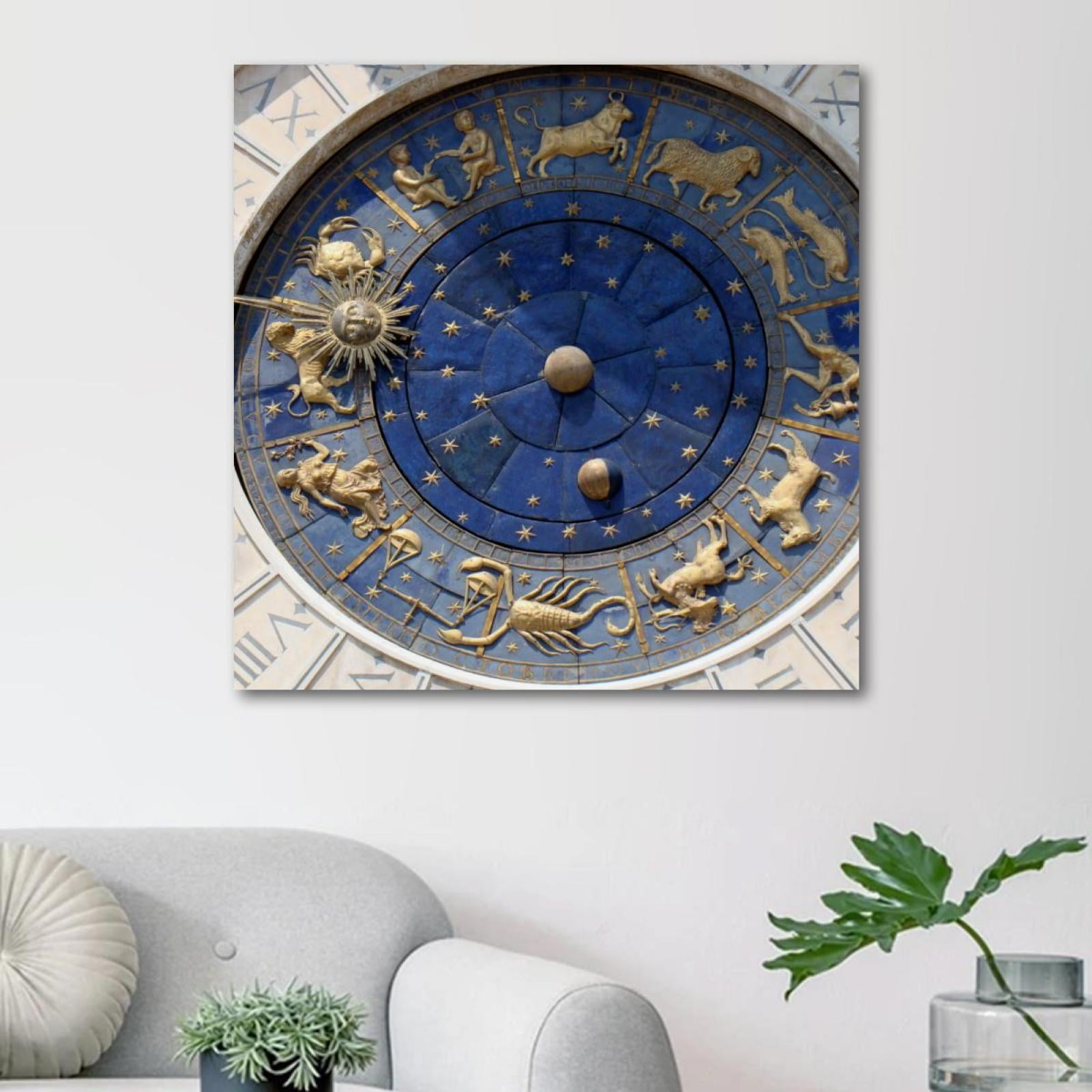 OWNSERIES Clock Venice Architecture Monument Pattern Canvas Wall Art ...