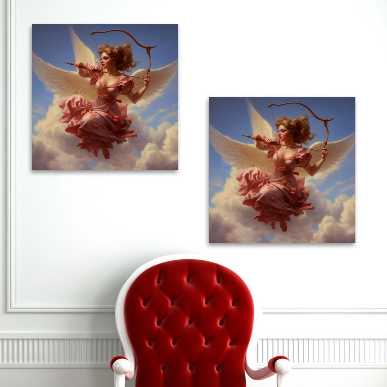OWNSERIES Cupid Pattern 2PC Canvas Wall Art Paintings for Living Room ...