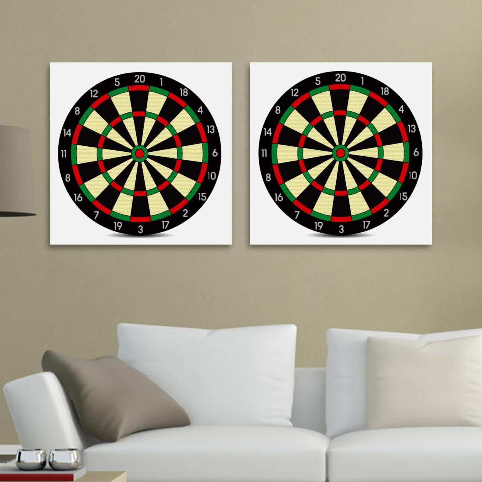 OWNSERIES Darts Game Pattern 2PC Canvas Wall Art Paintings for Living Room Canvas Frameless ...