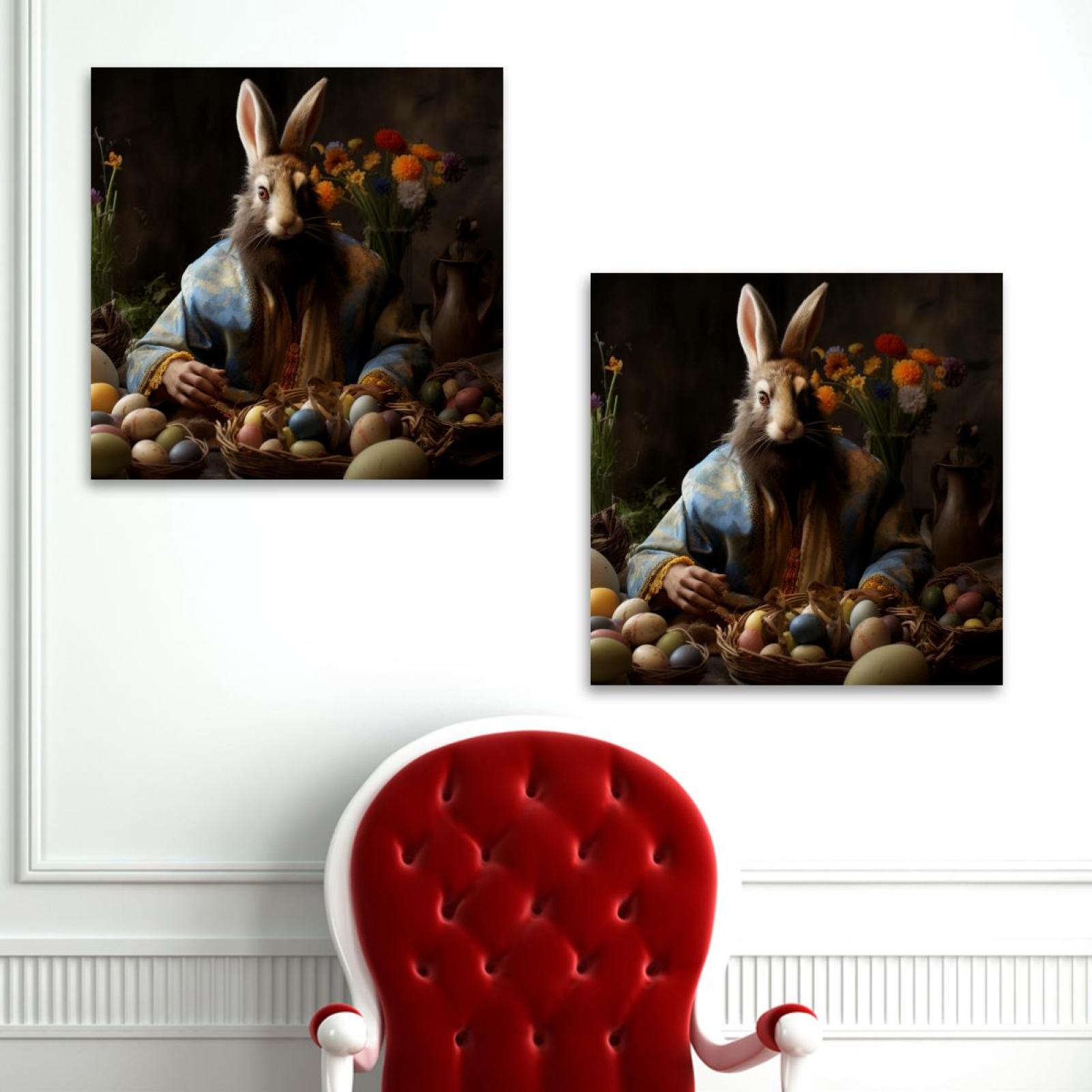 OWNSERIES Easter Pattern 2PC Canvas Wall Art Paintings for Living Room ...