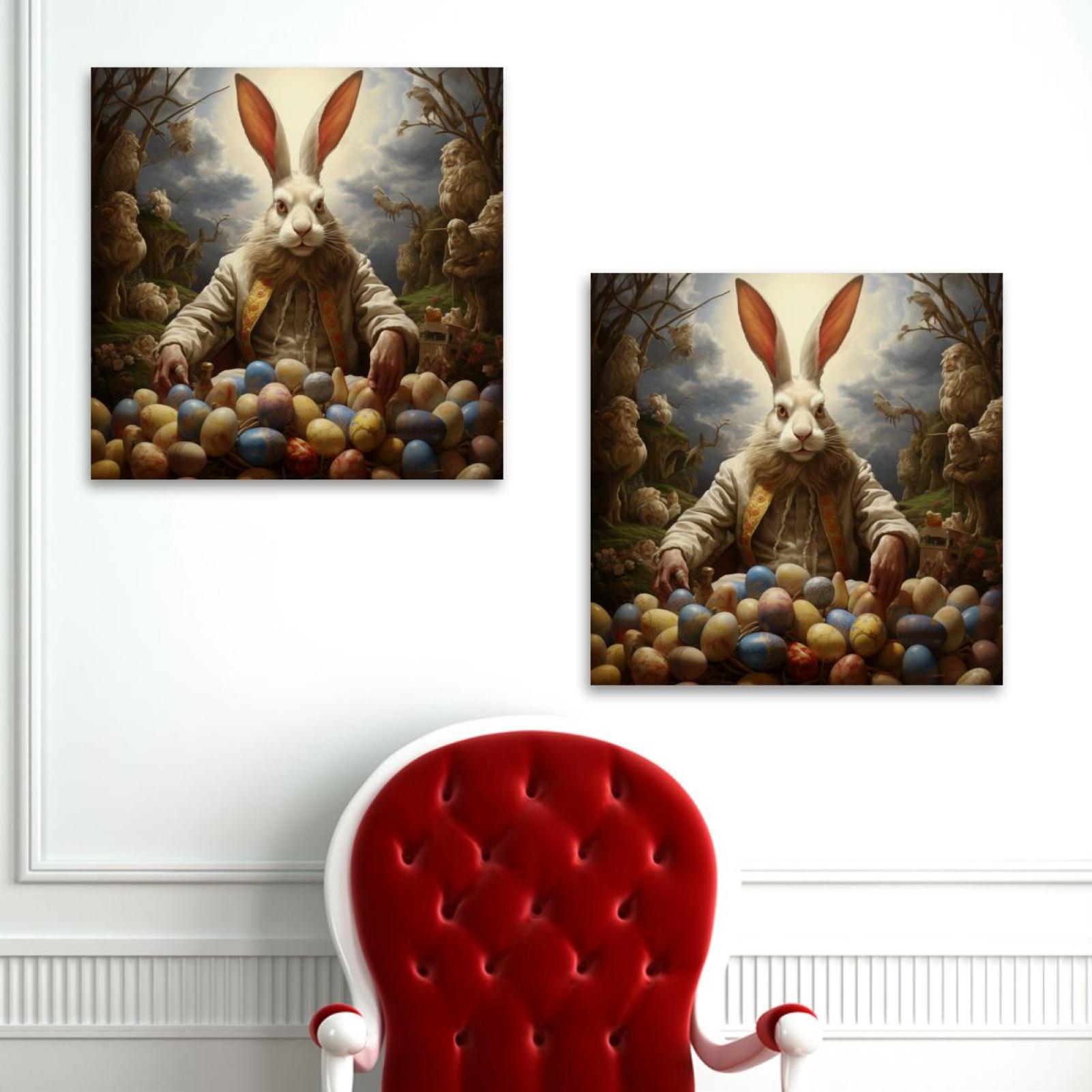 OWNSERIES Easter Pattern 2PC Canvas Wall Art Paintings for Living Room ...