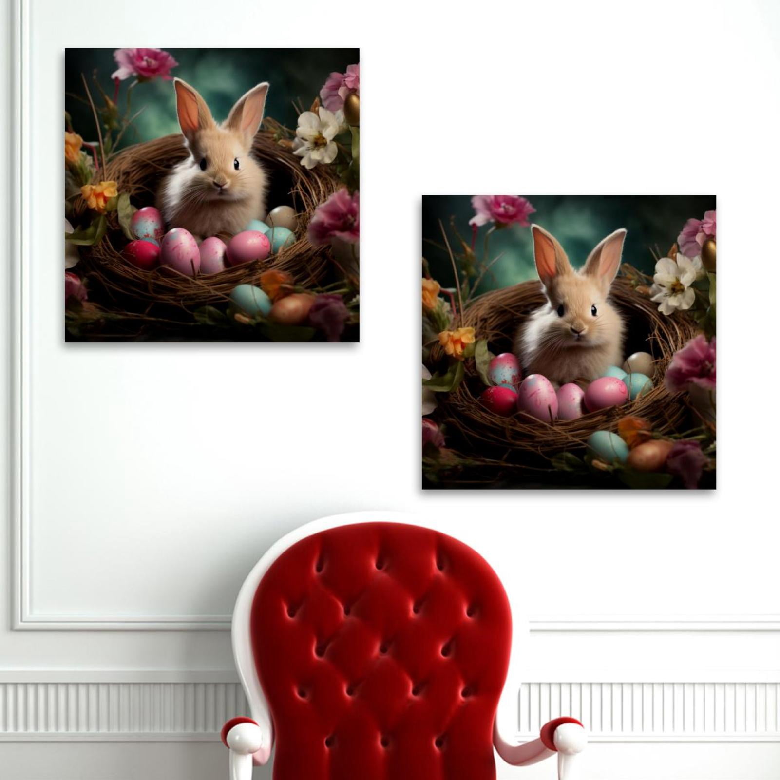 OWNSERIES Easter Pattern 2PC Canvas Wall Art Paintings for Living Room ...