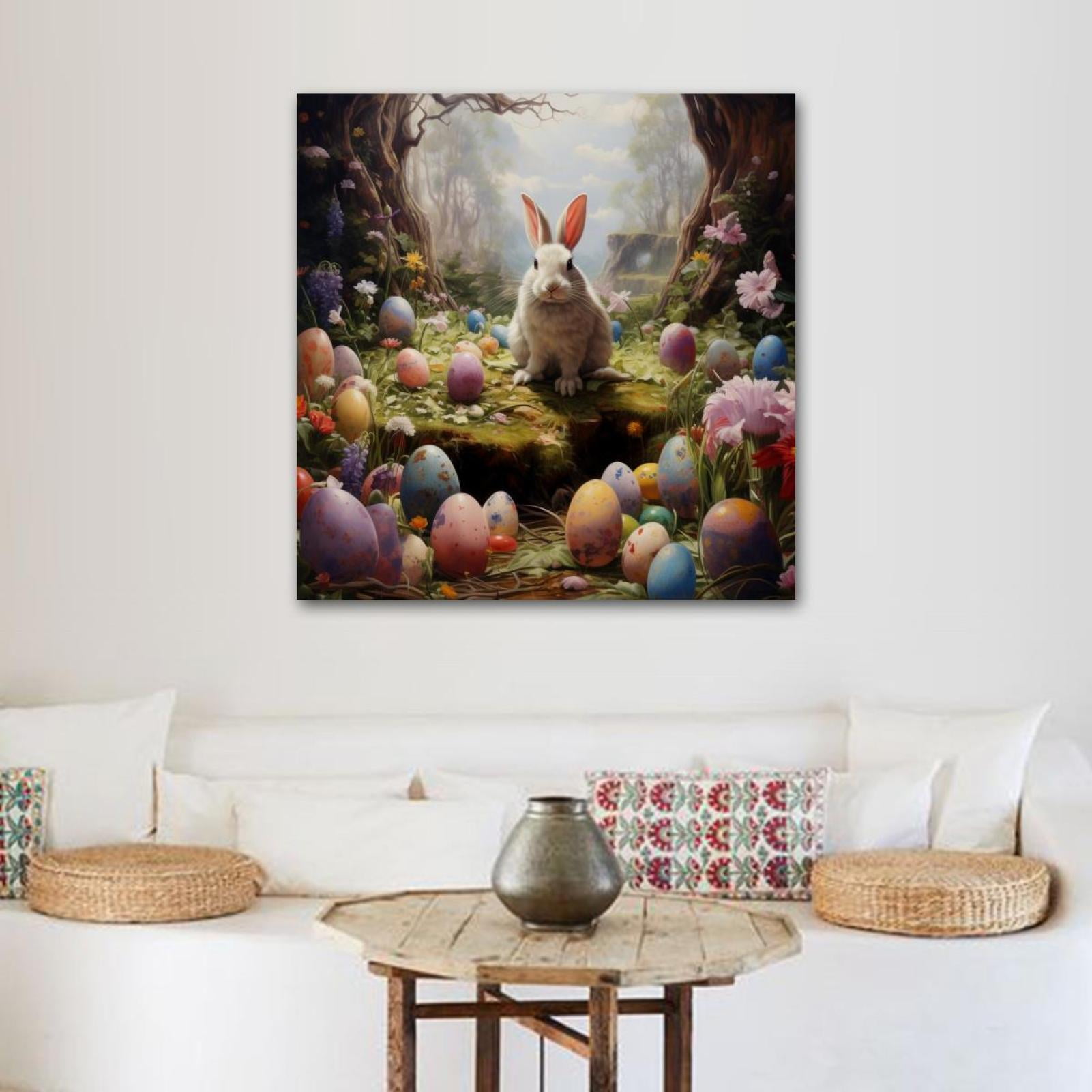 OWNSERIES Easter Pattern Canvas Wall Art Paintings for Living Room ...