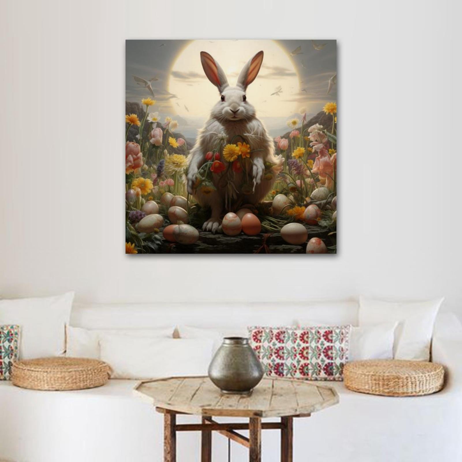 OWNSERIES Easter Pattern Canvas Wall Art Paintings for Living Room ...