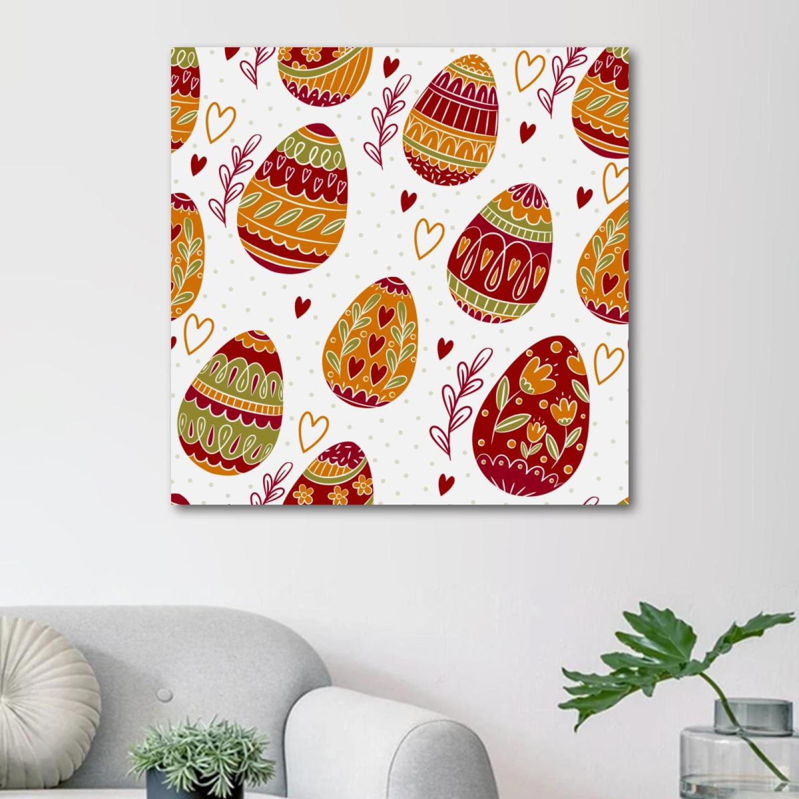 OWNSERIES Easter Pattern Design Pattern Canvas Wall Art Paintings for ...